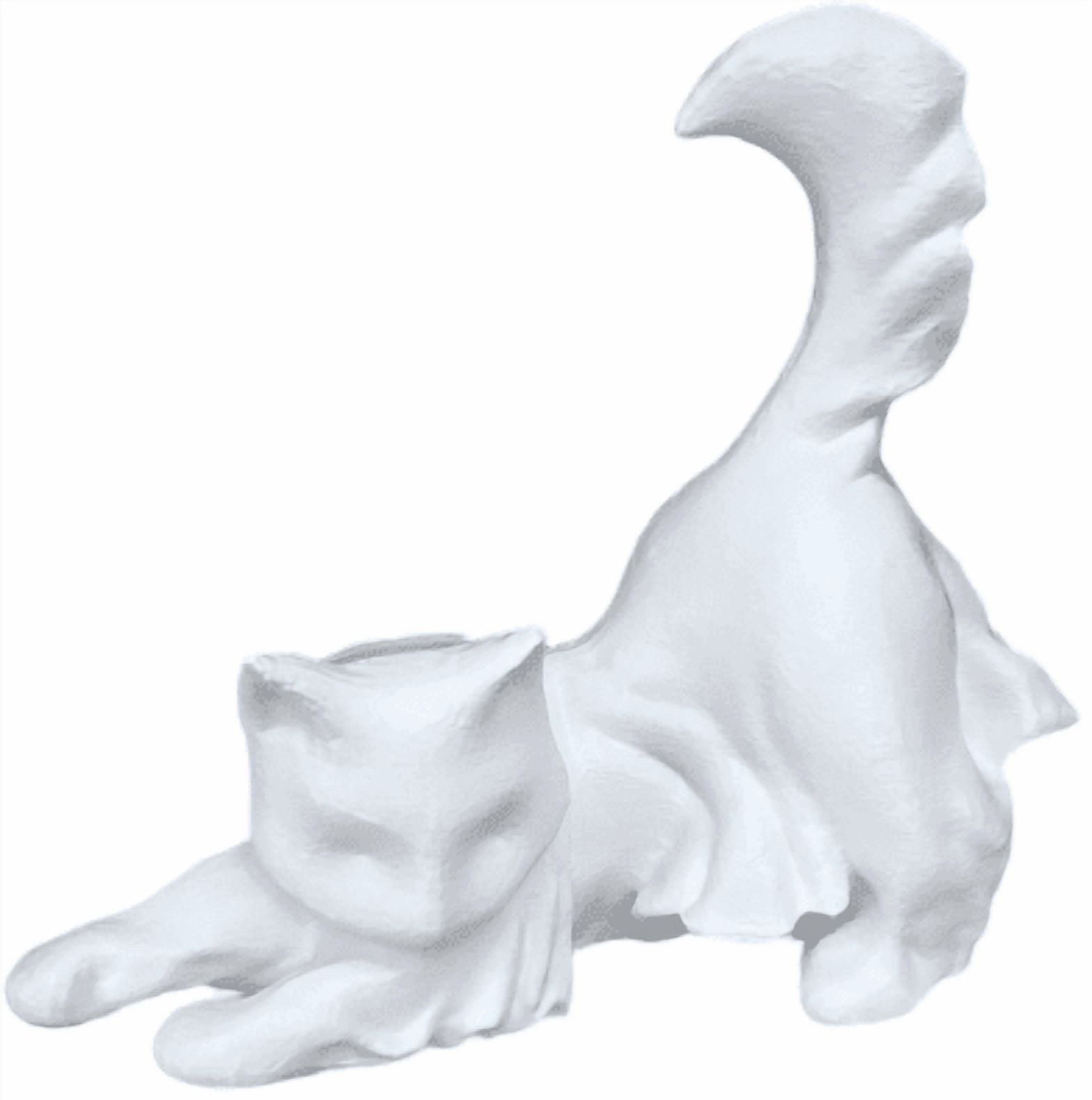 Qmly Cracker Barrel Collectible Ghost Cat – 2025 Halloween White Statue ...