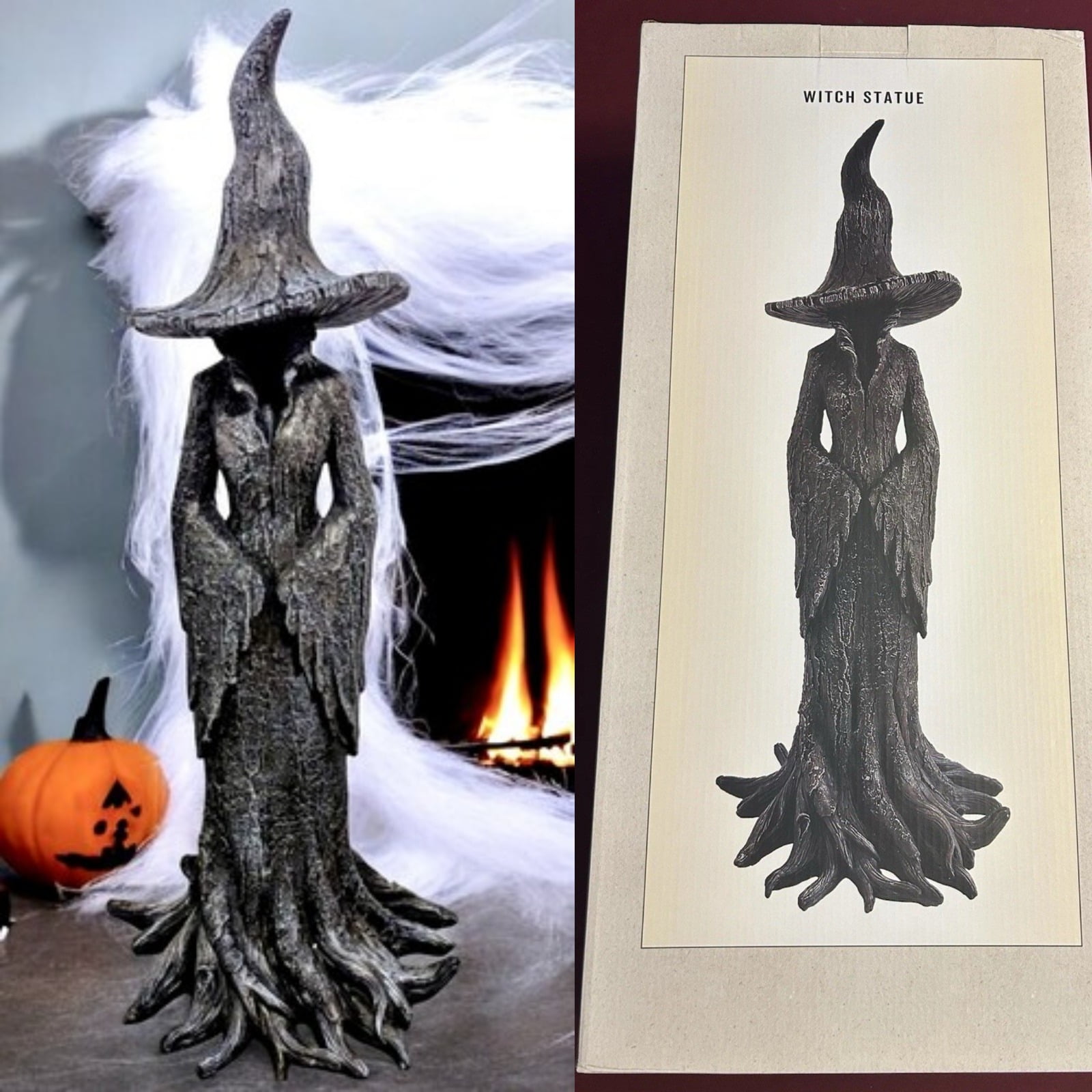 Cracker Barrel 30cm Witch Statue - 2025 Halloween Decor Indoor/Outdoor ...