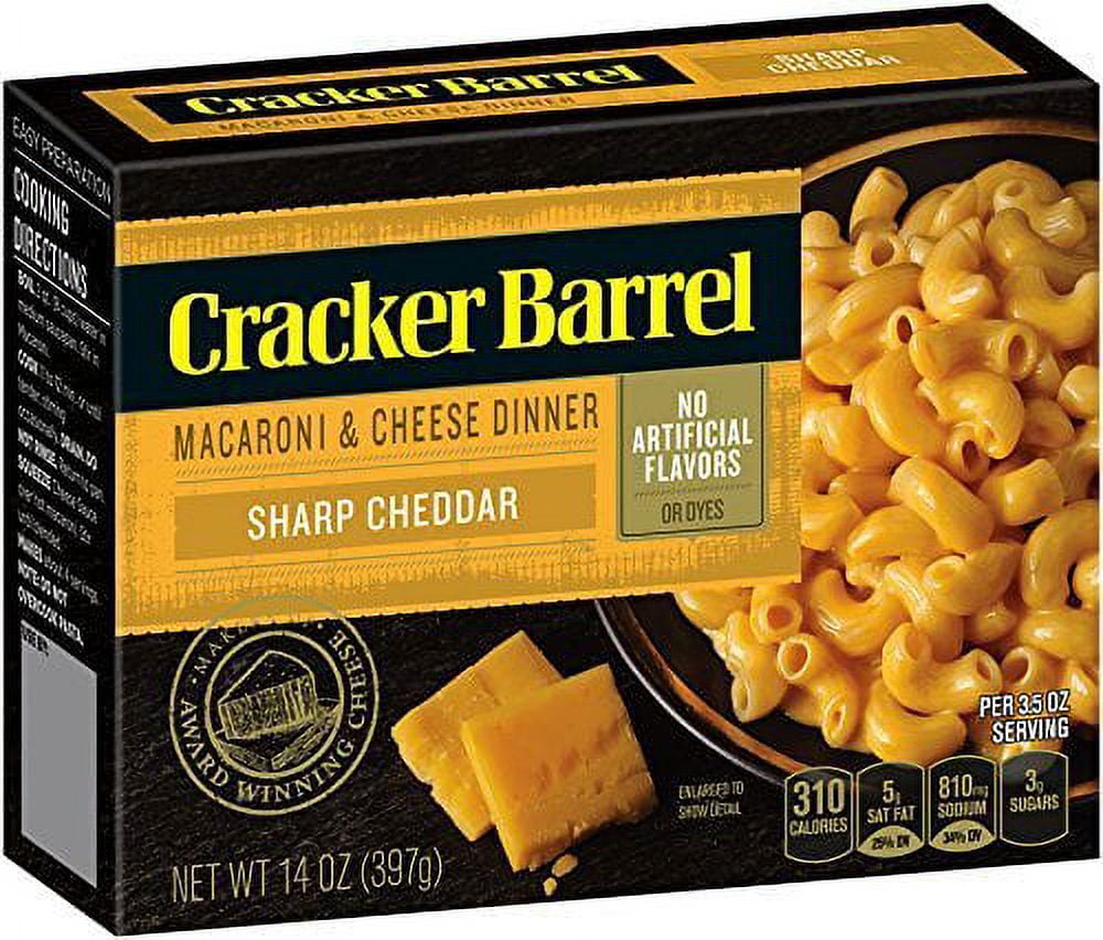 Cracker Barrel Macaroni and Cheese, Sharp Cheddar (PACK OF 3) - Walmart.com