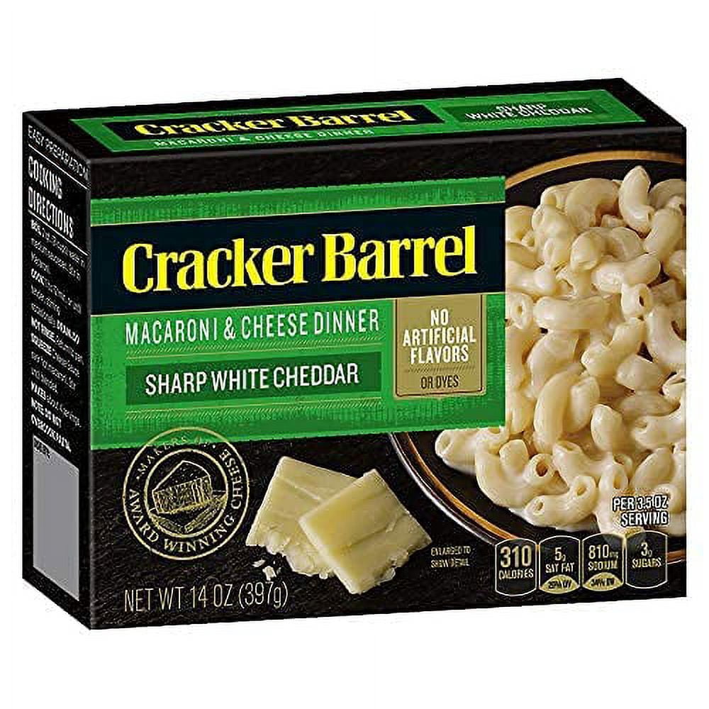 Cracker Barrel Macaroni and Cheese, Sharp White Cheddar, Pack of 3 ...