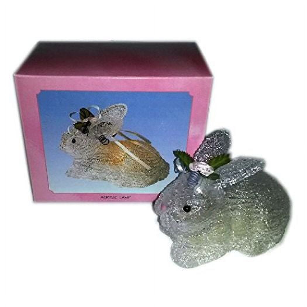 Cracker Barrel Old Country Store Acrylic Bunny Lamp Battery Operated ...