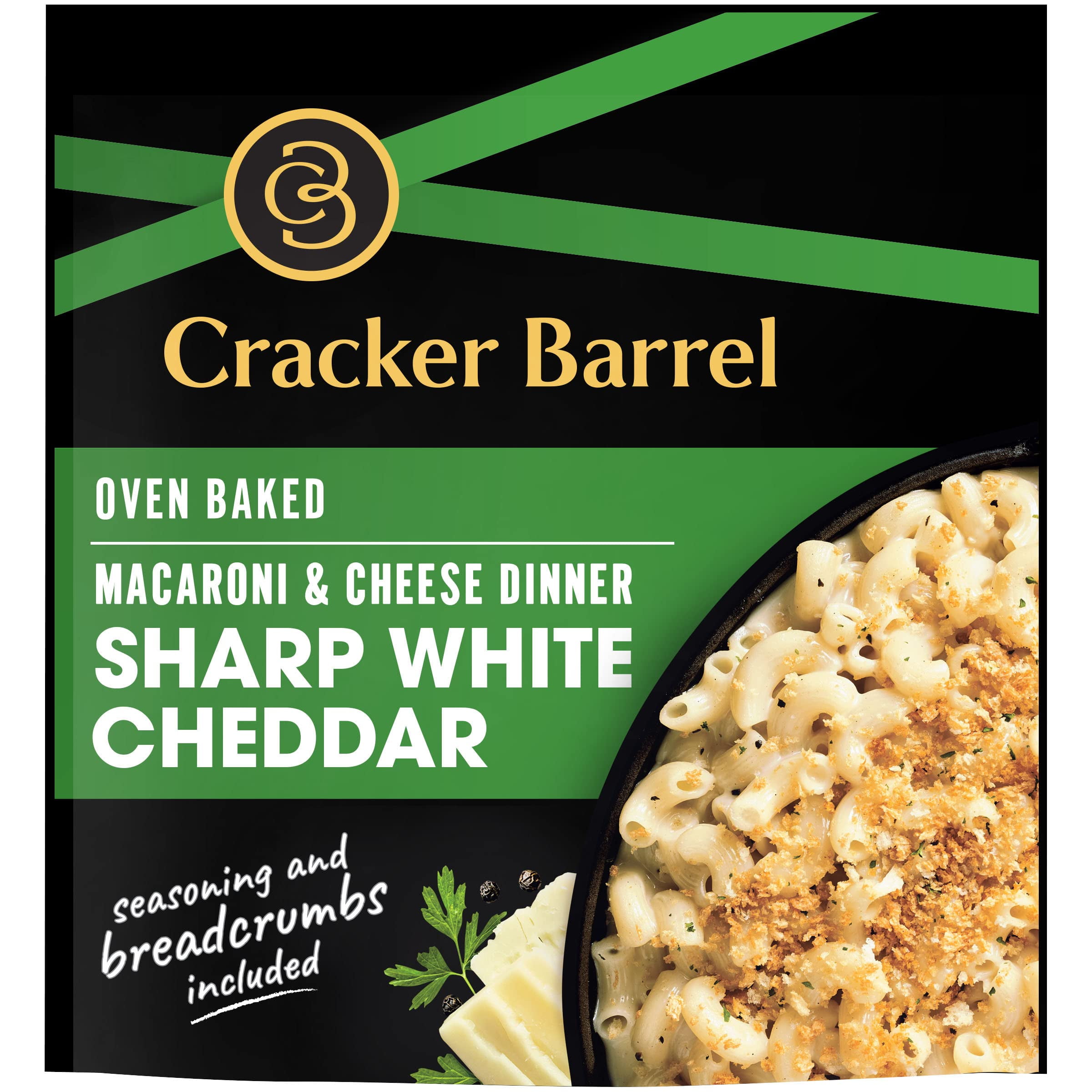 Cracker Barrel Oven Baked Sharp White KKS1 Cheddar Macaroni and Cheese ...