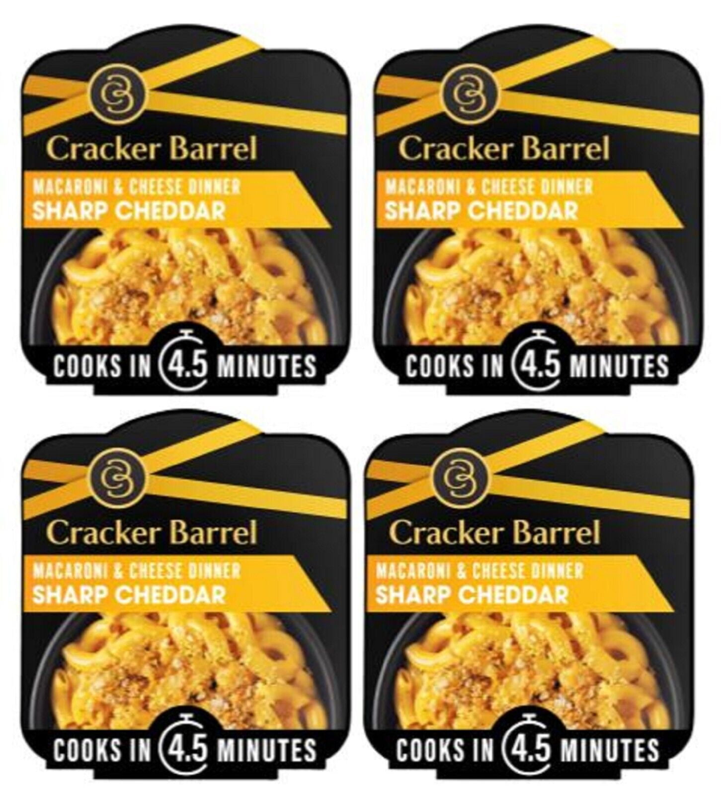 Cracker Barrel Sharp Cheddar Macaroni & Cheese Single Bowl Dinner 3.8 ...