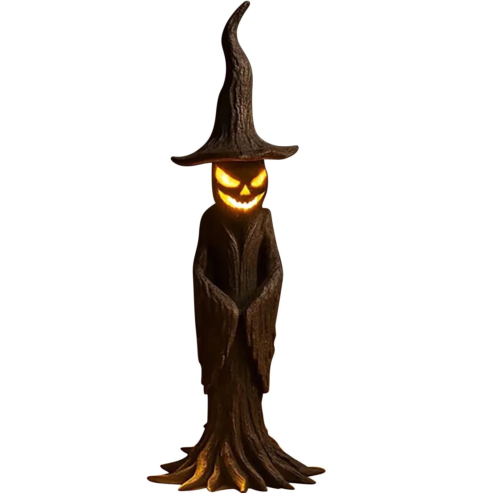 Cracker Barrel Witch Statue With LED Light,Halloween Witch Figurines ...