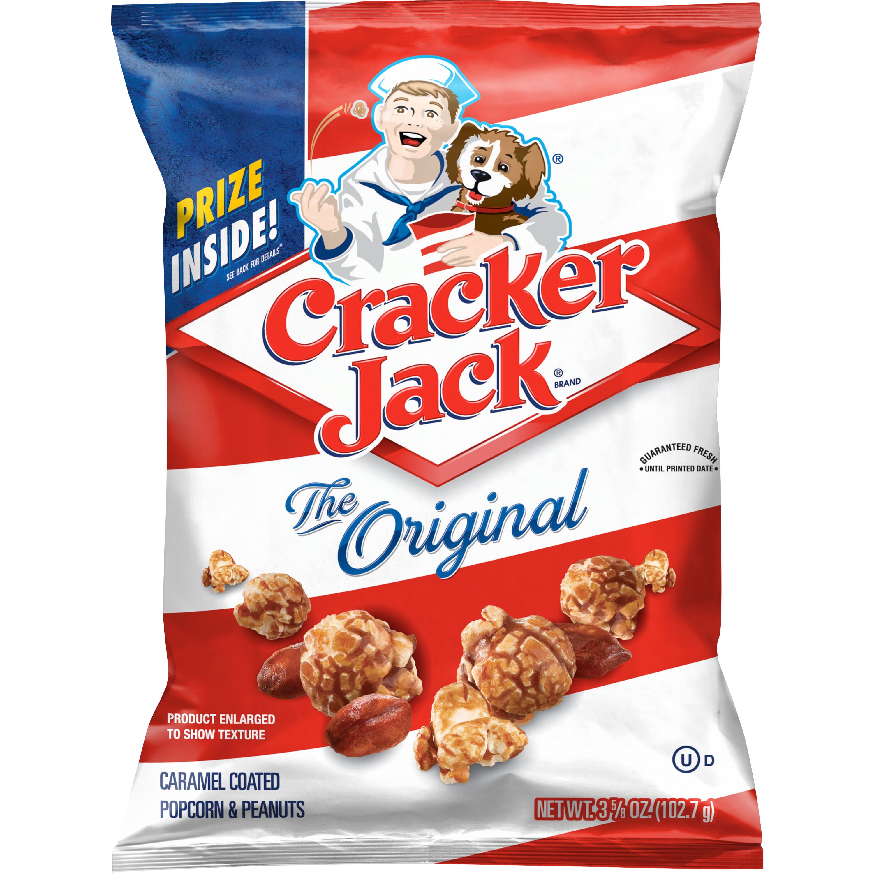 Cracker Jack Caramel Coated Popcorn & Peanuts Original 3.625 oz Bag ...