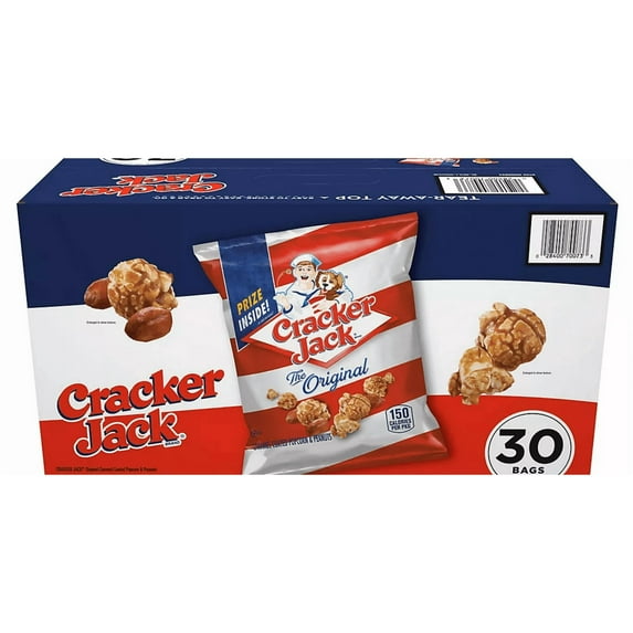 Cracker Jack The Original Caramel Coated Popcorn & Peanuts Snack Packs ...