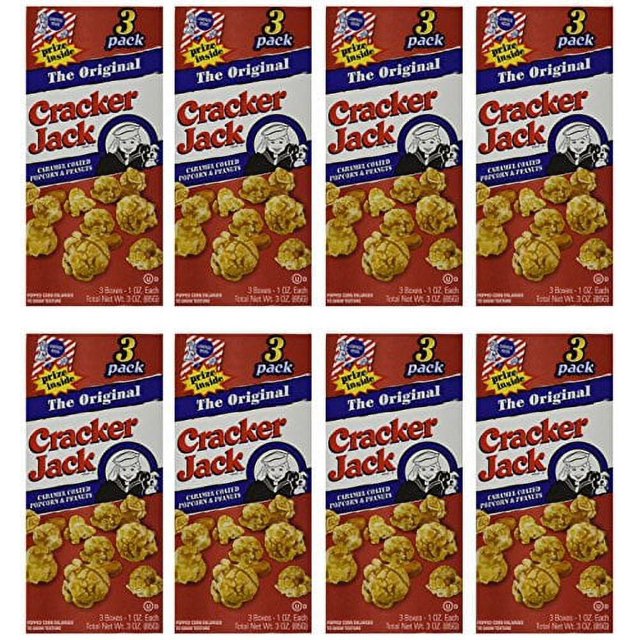 Cracker Jacks, Crisp and Crunch Caramel Coated Popcorn and Peanuts, 1 ...
