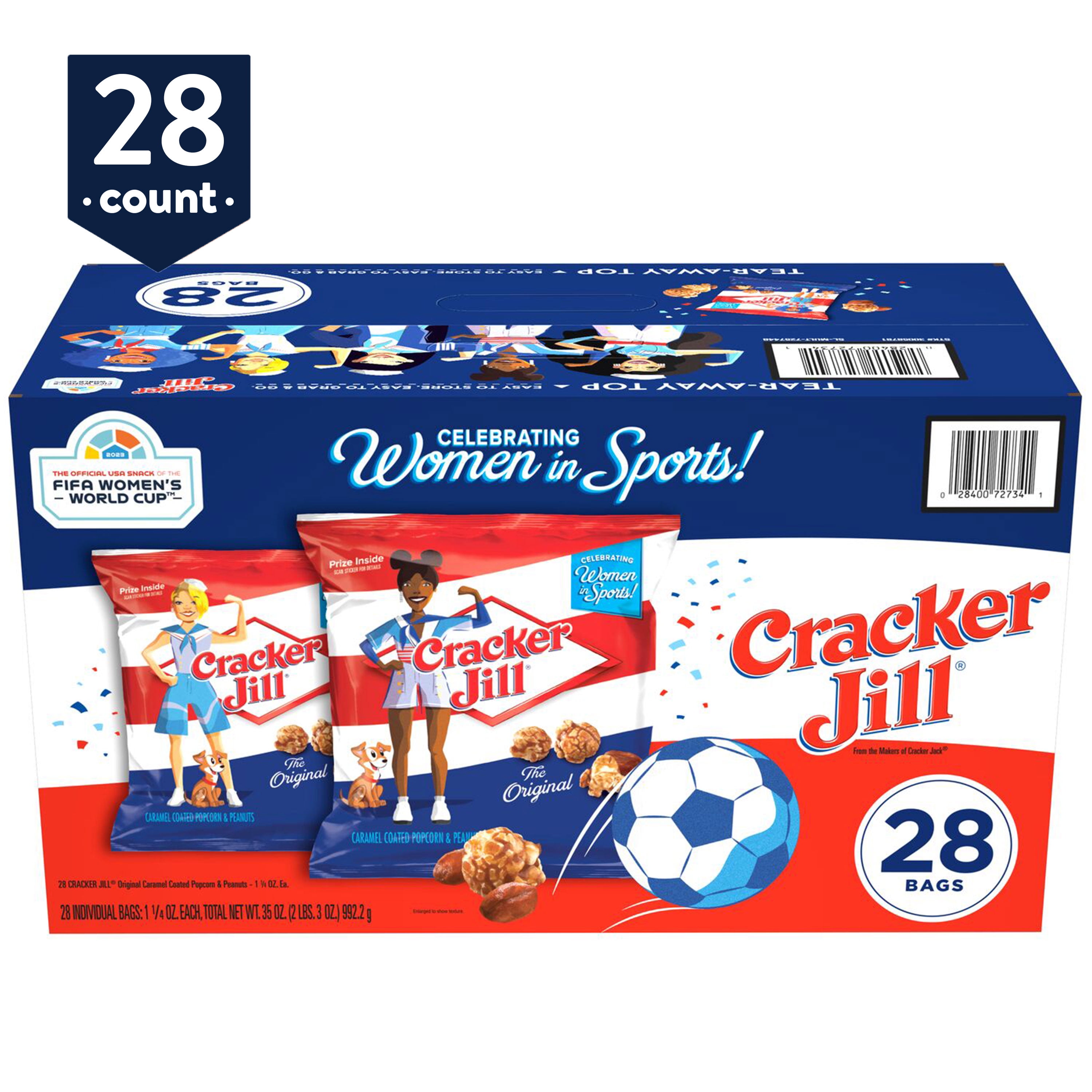 Cracker Jill, Crunchy Caramel Coated Popcorn Peanuts Variety Pack, 35 ...