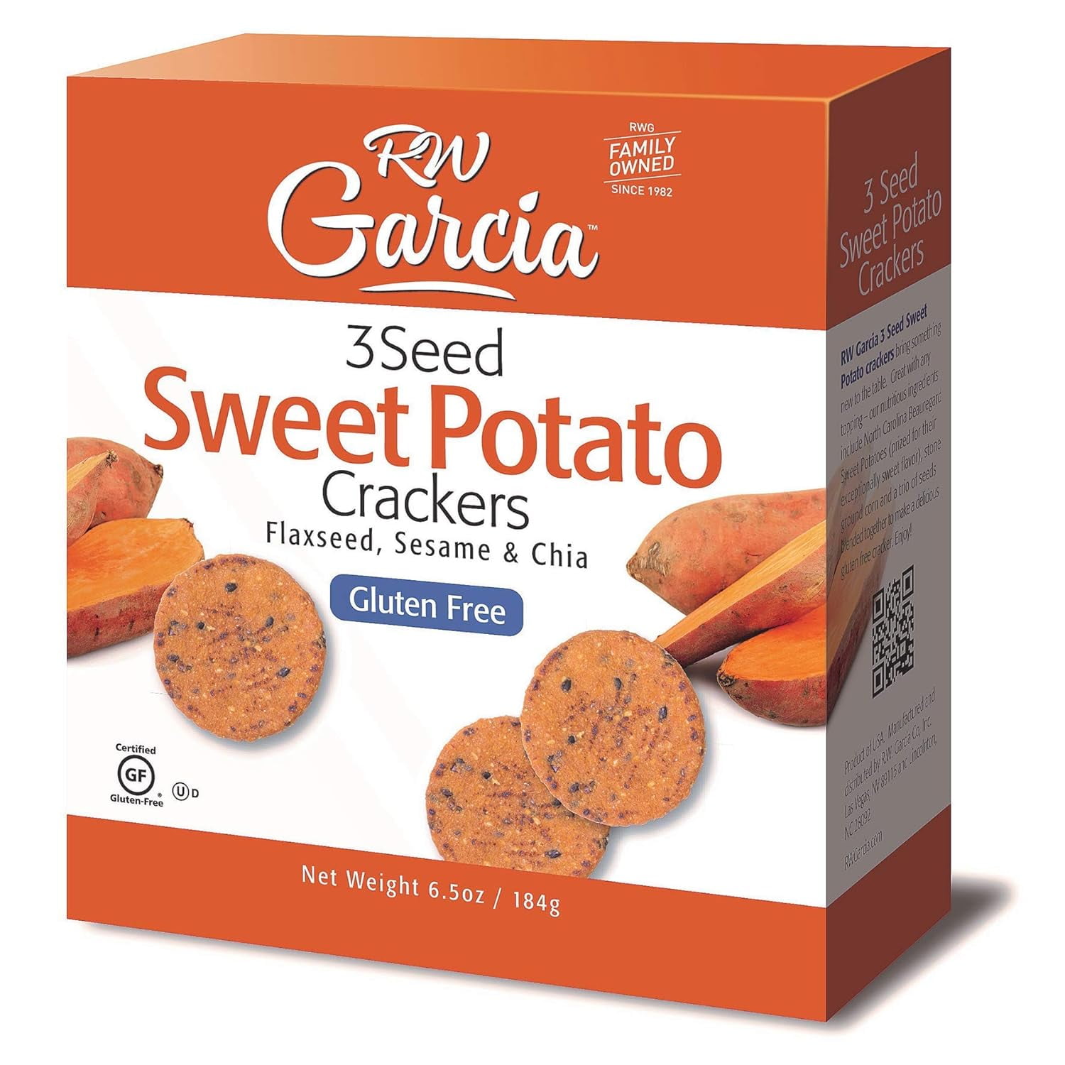 Crackers (6.5 Oz) Sweet Potato Gluten 3 Seed Blend (Flaxseed, Sesame ...