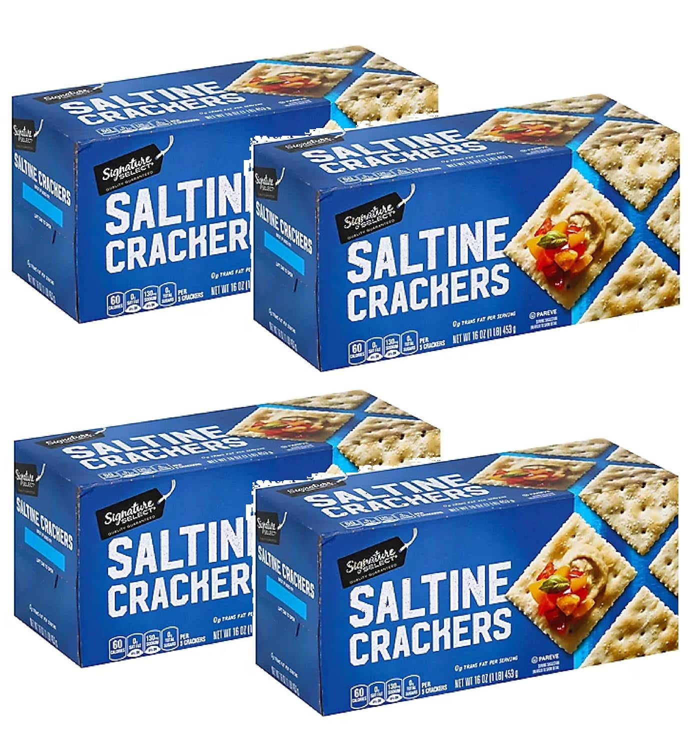 Crackers Saltine - Four (4) Boxes NT. WT. 16 oz. (453g) - Walmart.com