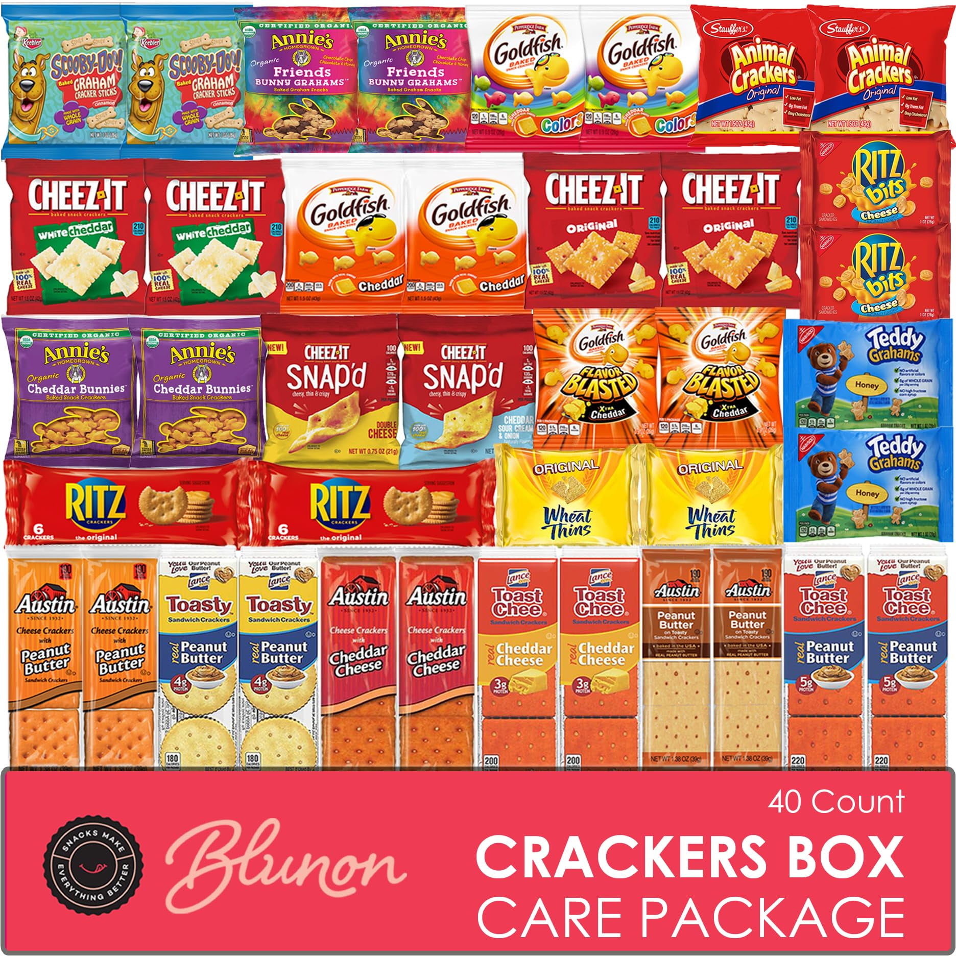 Crackers Variety Pack - Individually Wrapped Assortment - Sampler Bulk ...