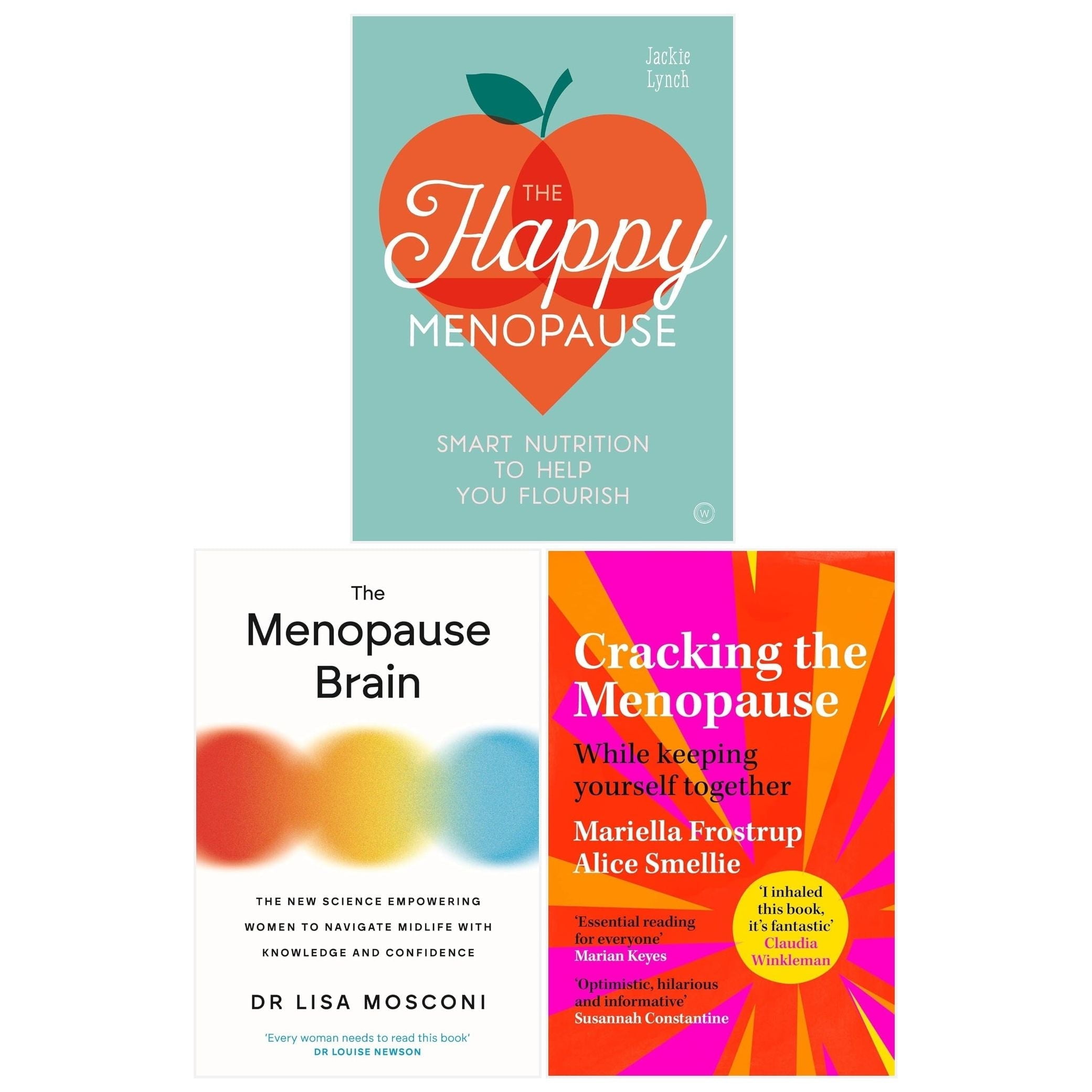 Cracking the Menopause, The Menopause Brain and The Happy Menopause 3 Books Collection Set ...