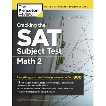 SAT Math 2 Subject Test 2019 & 2020 Prep : Study Guide & Practice Test ...