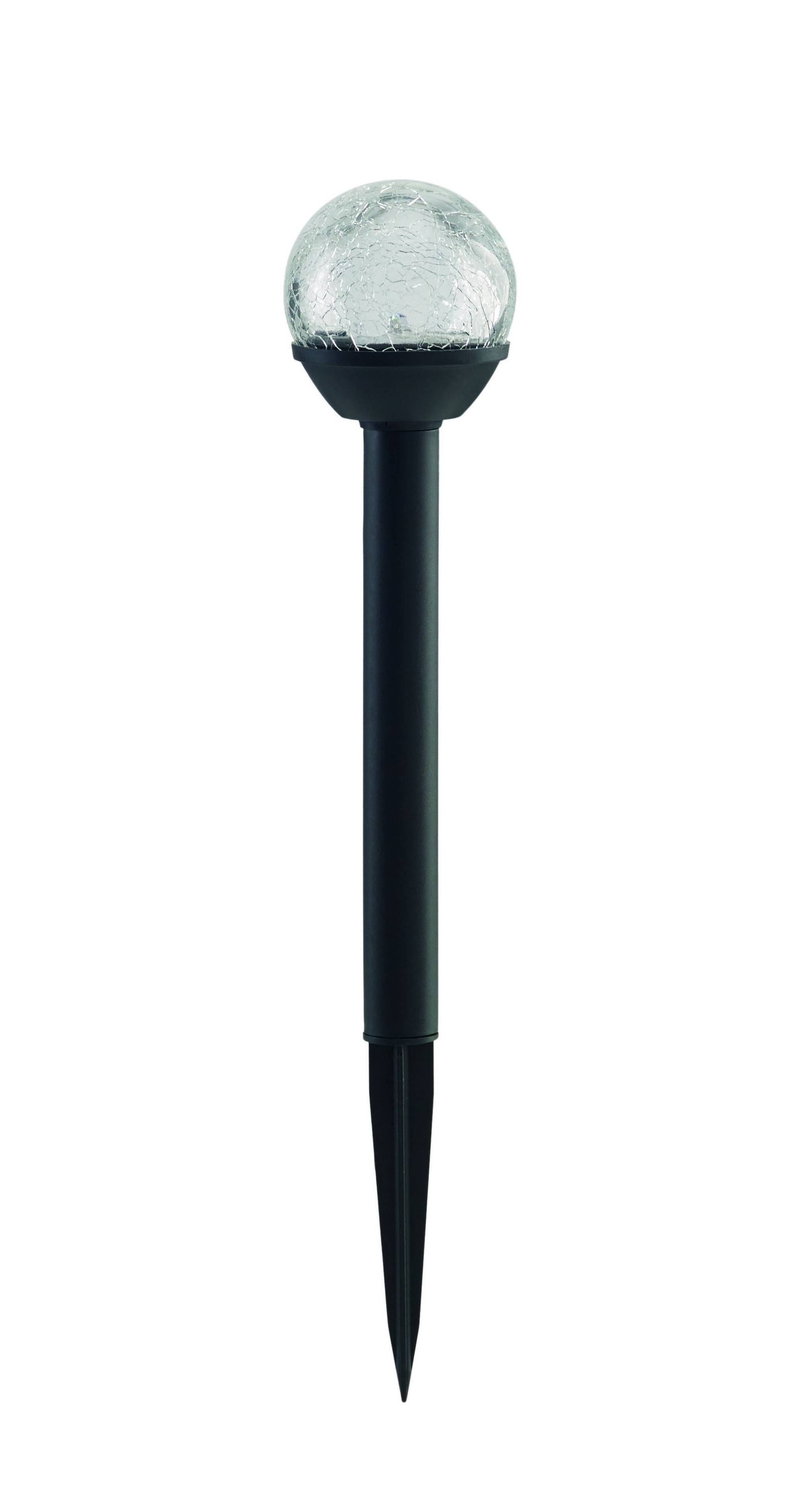 Crackle Glass Pathlight, solar powered - black - Walmart.com