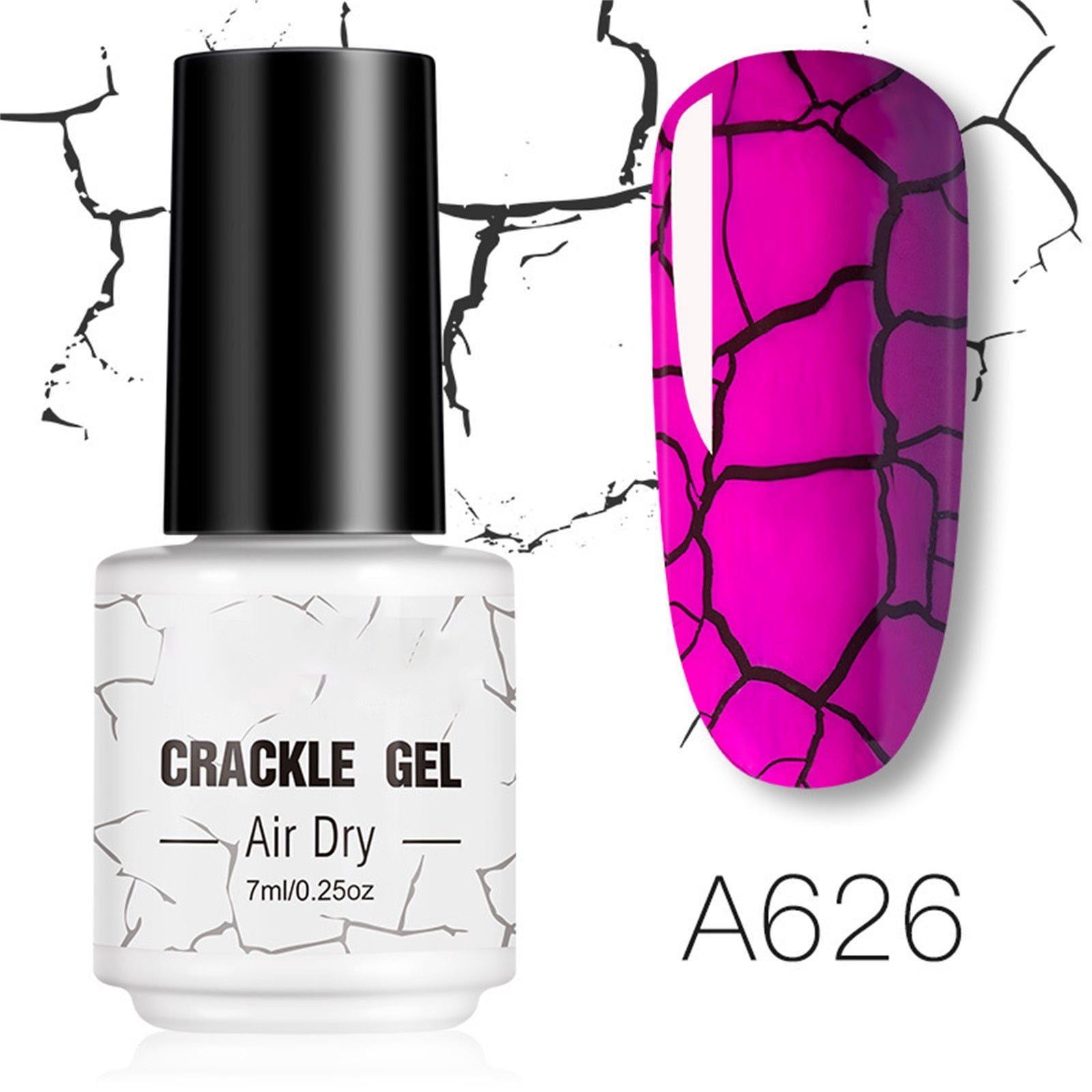 Crackle Nail Polish, 7ml Crackle Gel Nail Polish, Marble Cracking UV ...