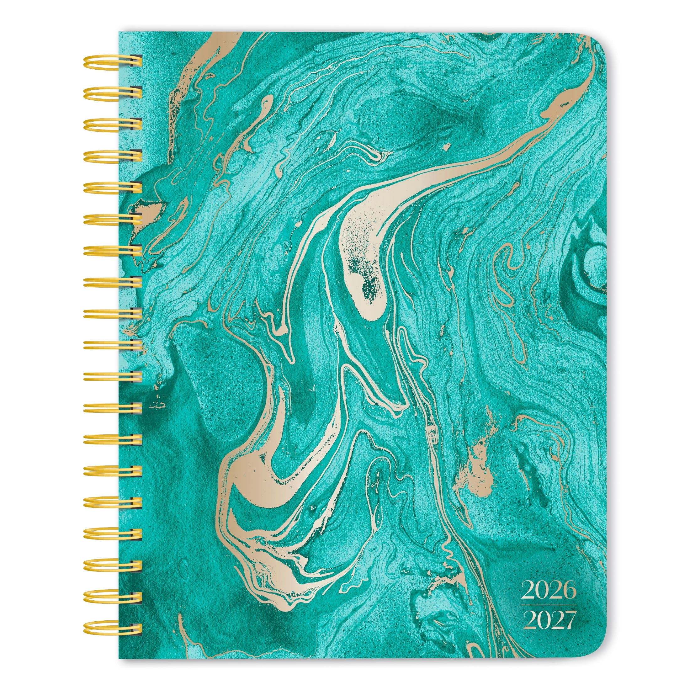 Crackled Blush | 2027 6x7.75" 18 Months Weekly Desk Planner | July 2026 ...
