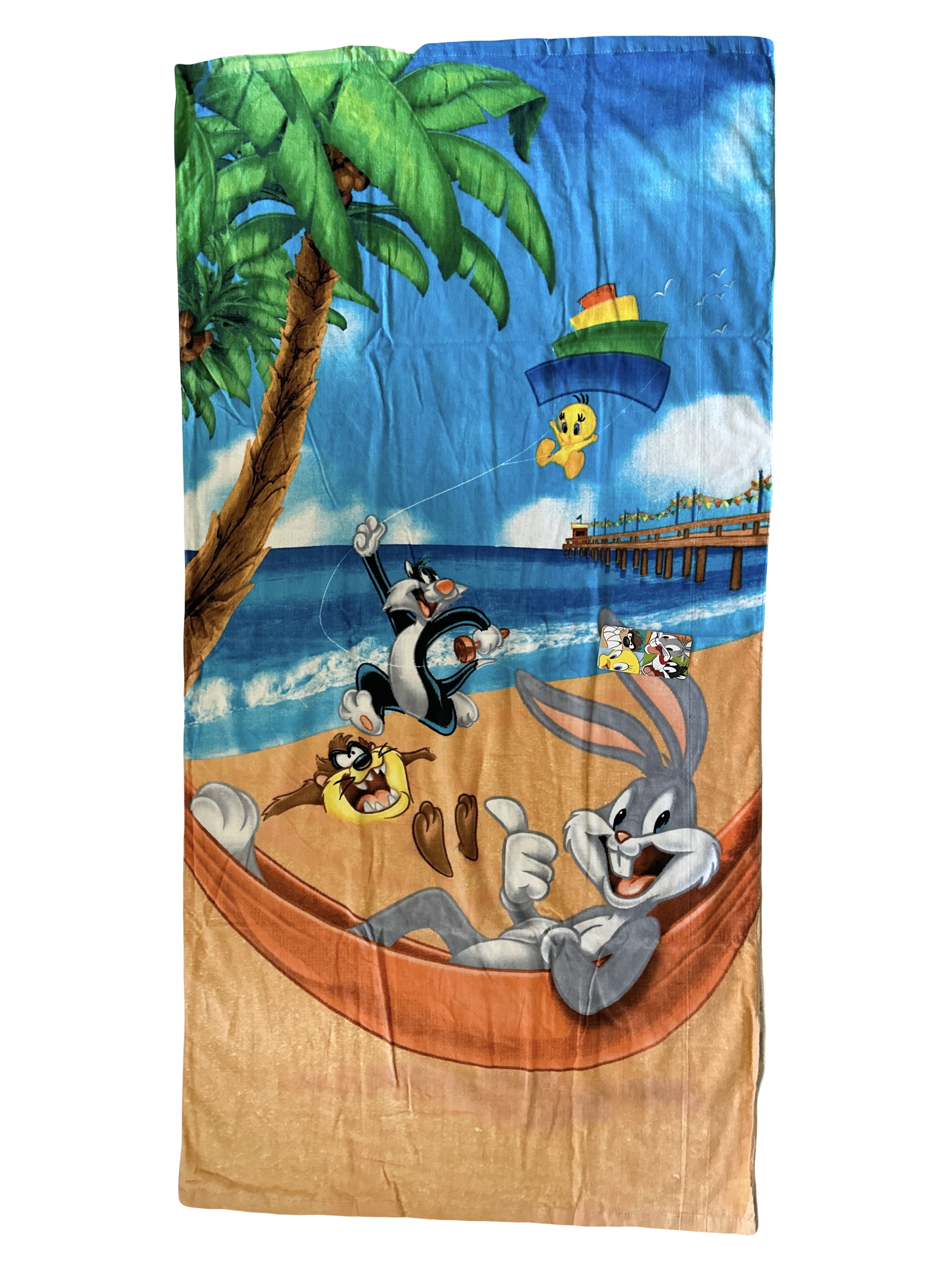 Craddle Looney Tunes Towel- Tweety Bugs Bunny Taz Tasmanian Devil ...