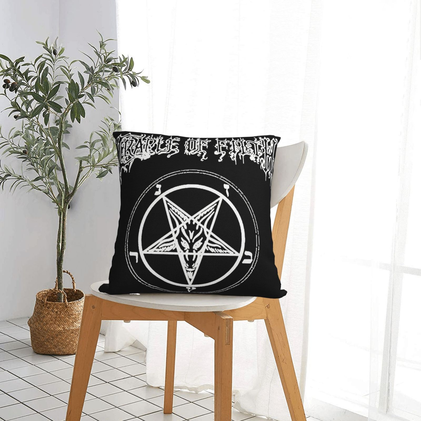 Cradle Of Filth Throw Pillow Band Covers Decorative Pillowcase Square ...