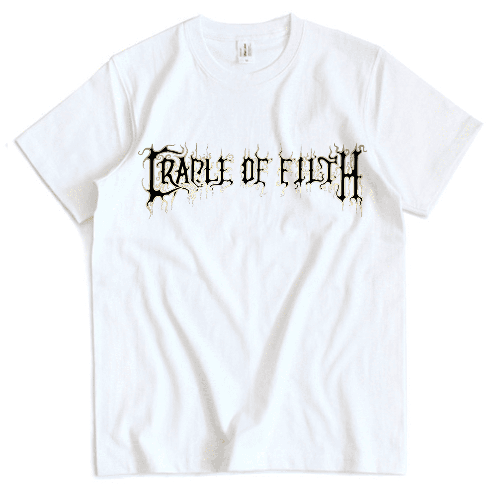 Cradle of Filth T-shirt Cradle of Filth Printing Shirts Unisex Crew Neck Short Sleeve Letter ...