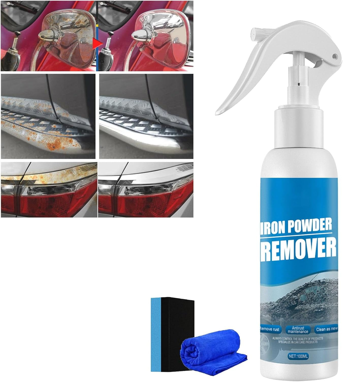 Cradlewaver Multi Purpose Rust Remover Spray, Car Rust Removal Spray ...
