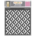 CrafTreat 3D Square Pattern Stencil for Painting and Crafting - 6"x6 ...