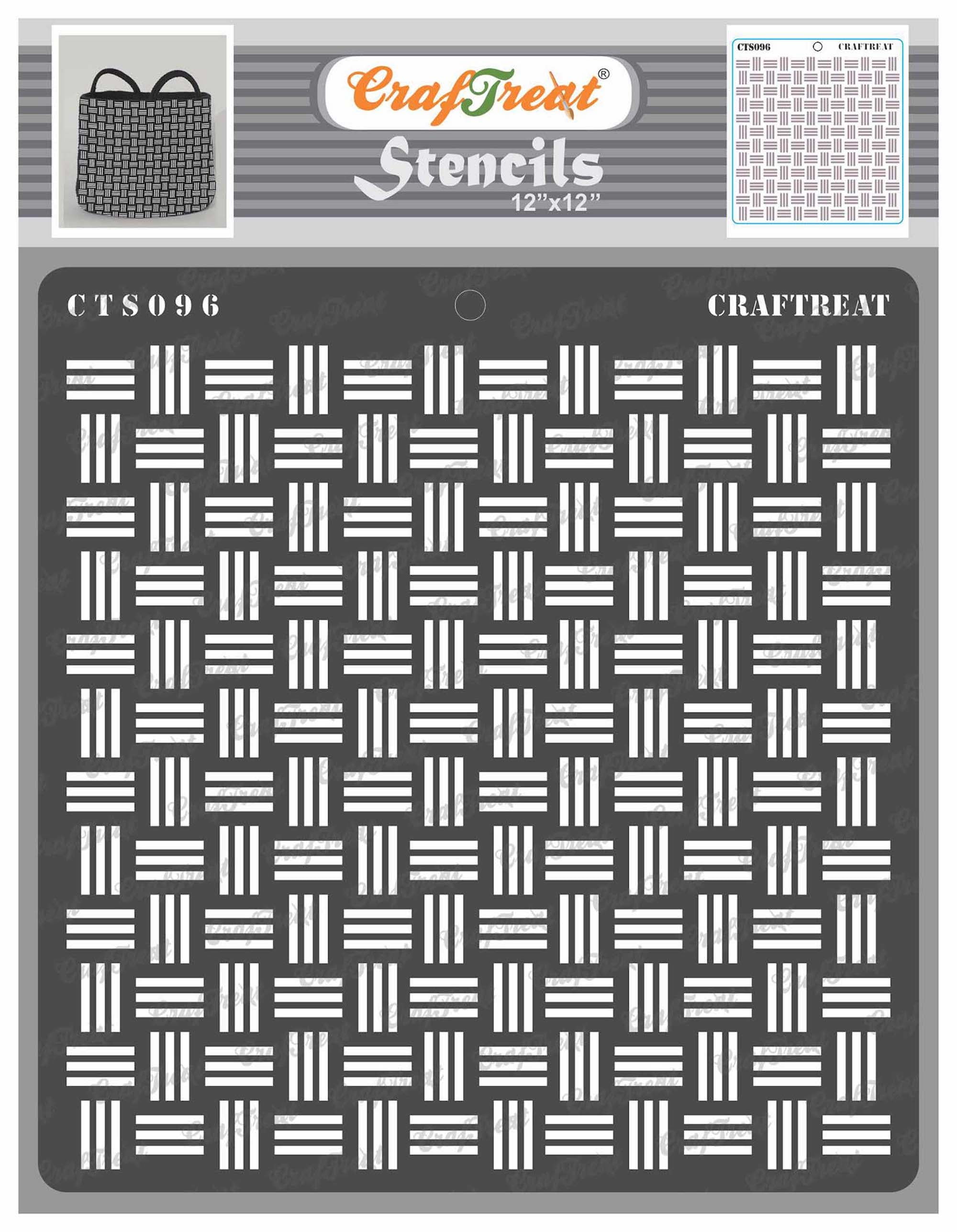 CrafTreat Beaded Strings Stencils for Painting | 6"x6" Stencils and ...