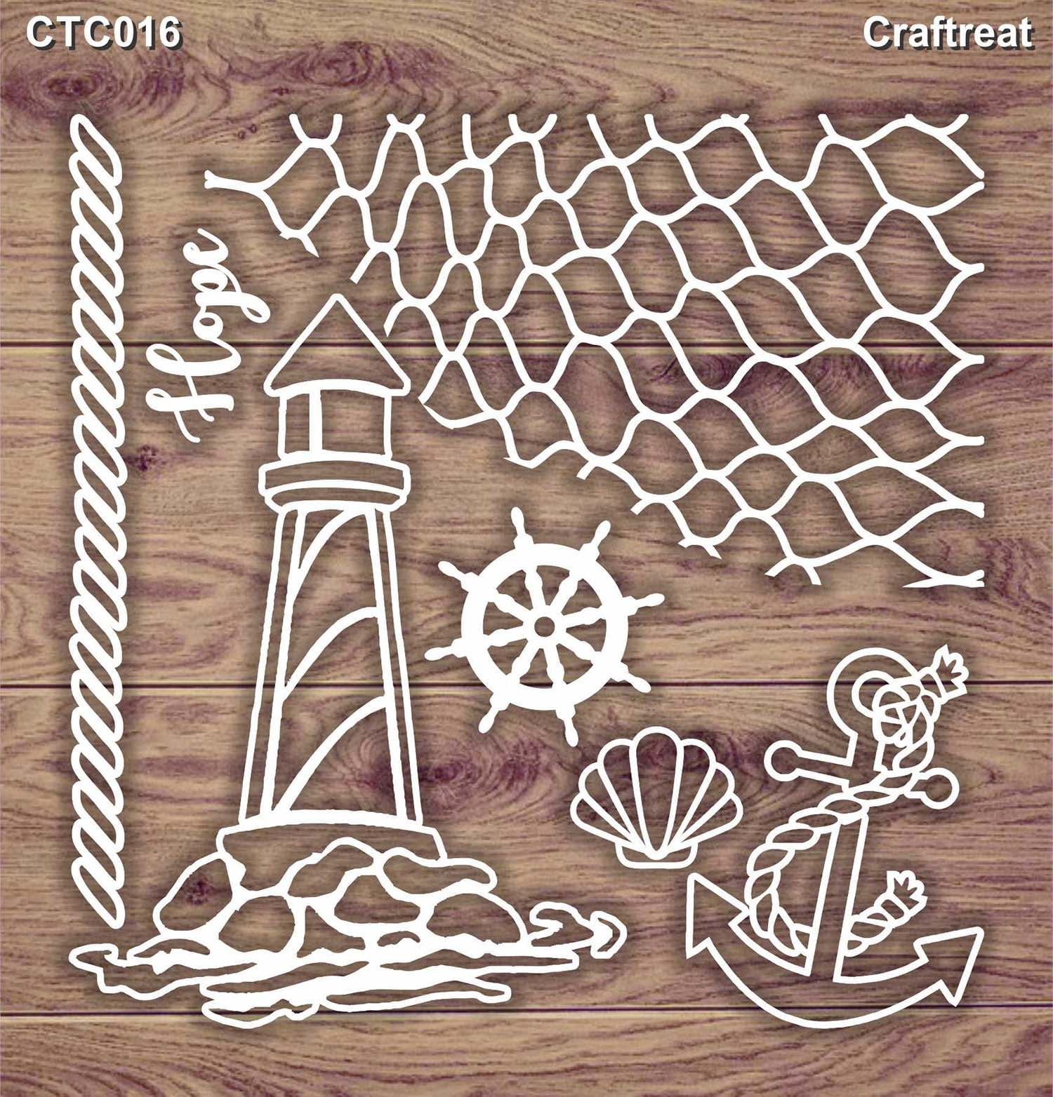 CrafTreat Beach Laser Cut Chipboard for Crafting- 5.5x6 Inches ...