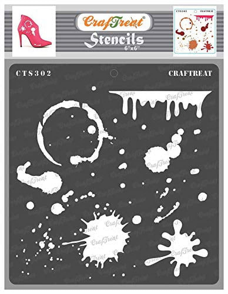 CrafTreat Distressed Patterns Stencils for Painting | 12"x12" Stencils ...