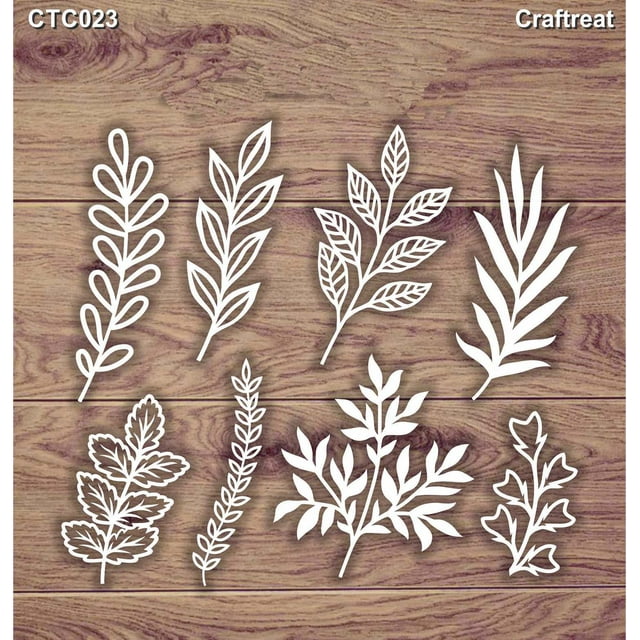 CrafTreat Foliage Plant Laser Cut Chipboard for Crafting- 5.5x6 Inches ...