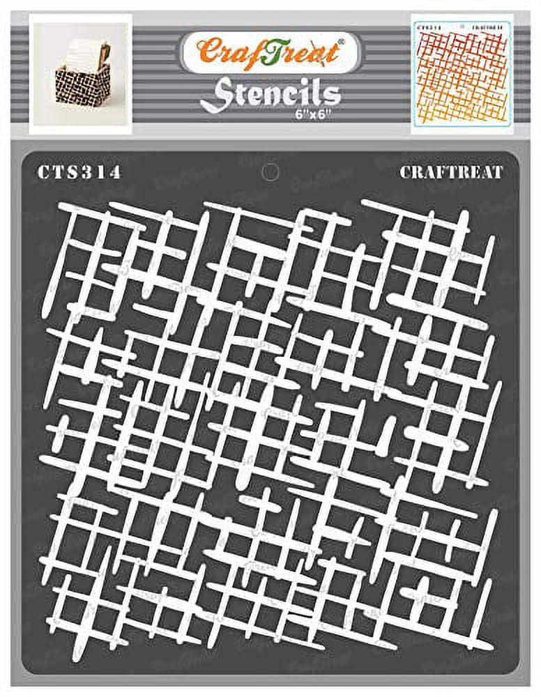 CrafTreat Grid Stencils for Painting on Wood, Canvas, Paper, Fabric ...