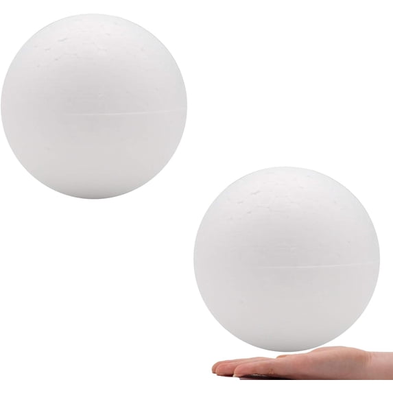 Crafare 5 Inch Foam Balls White 2Pack for Spring Crafts Making, DIY ...