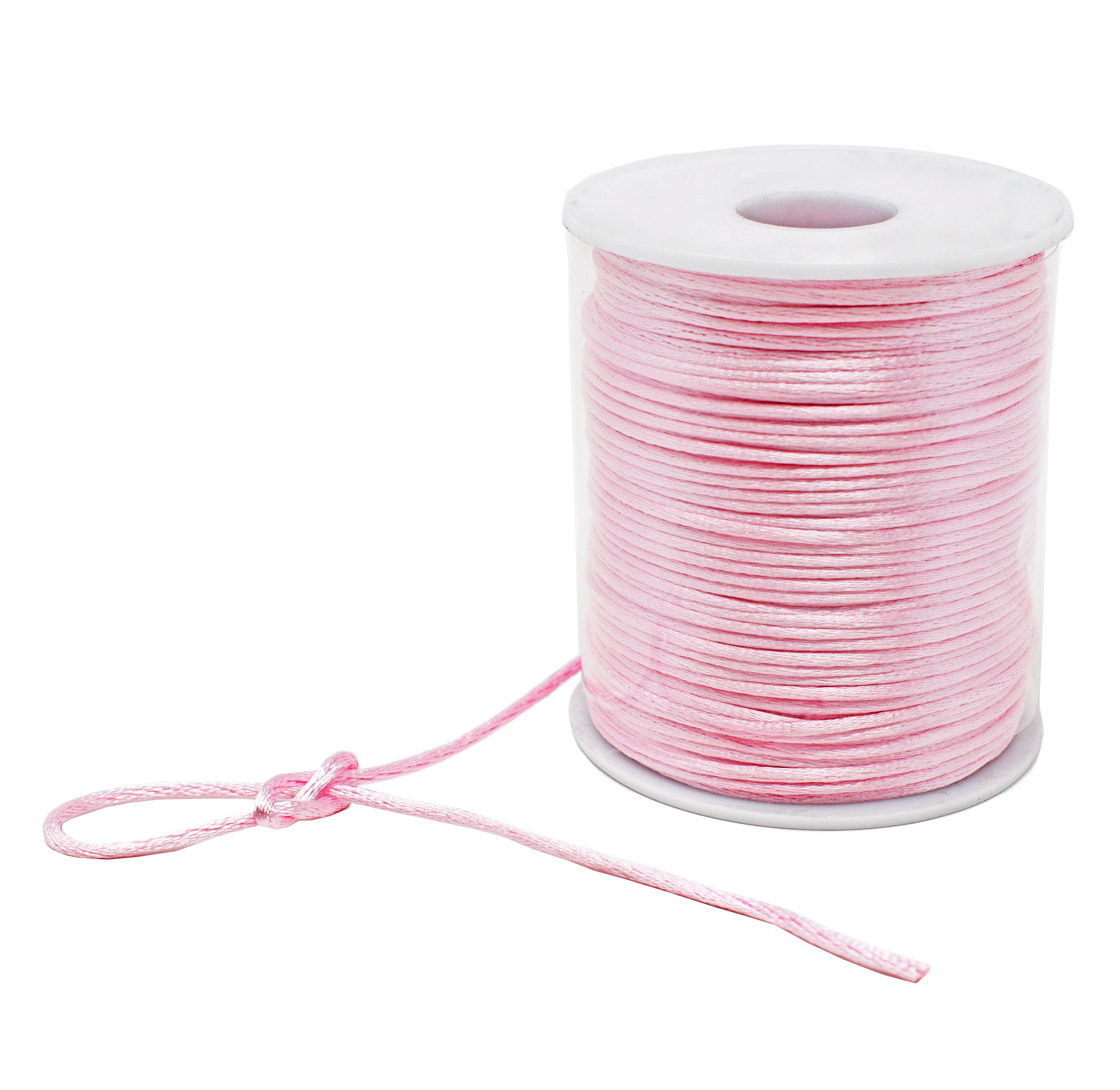 Craft And Party- 2mm x 100 yards Satin Rattail Cord Shamballa Nylon ...