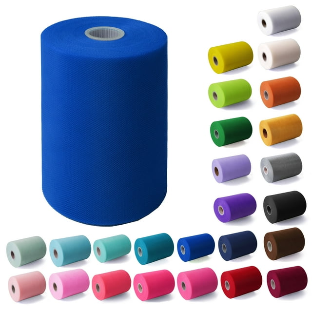Craft And Party, Royal Blue Tulle Fabric Roll 6" by 100 Yards (300 ft ...