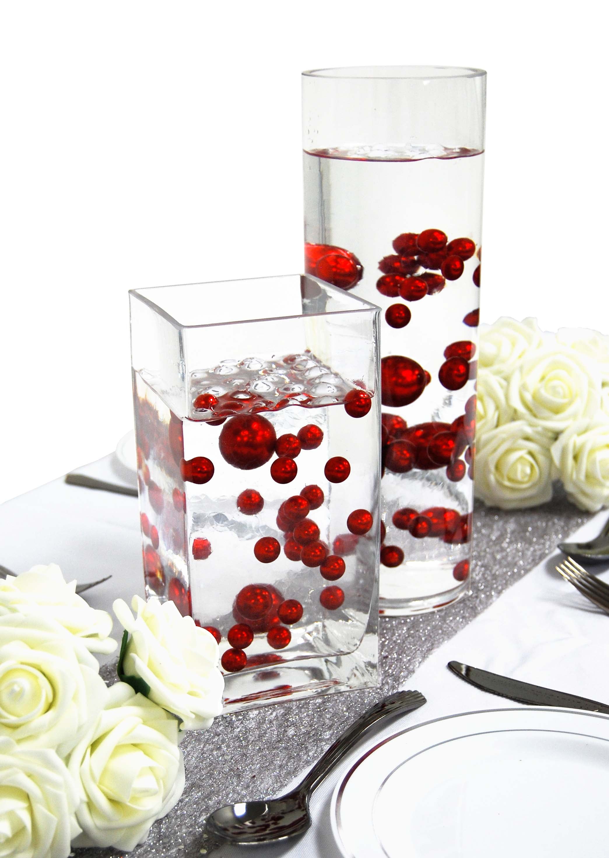 Craft And Party- Vase Filler No Hole Pearls -Assorted Sizes Vase ...