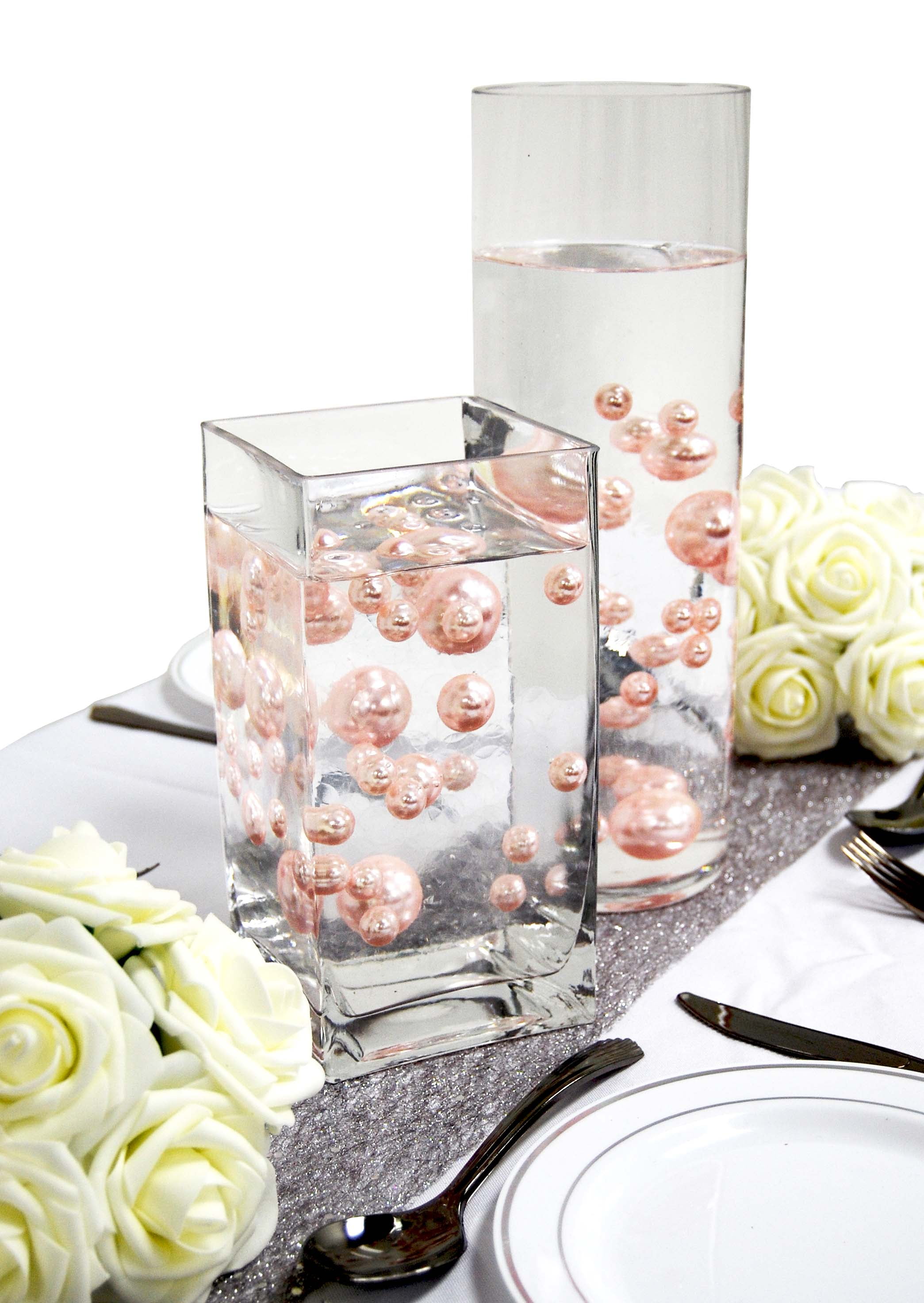 Craft And Party- Vase Filler No Hole Pearls -Assorted Sizes Vase ...