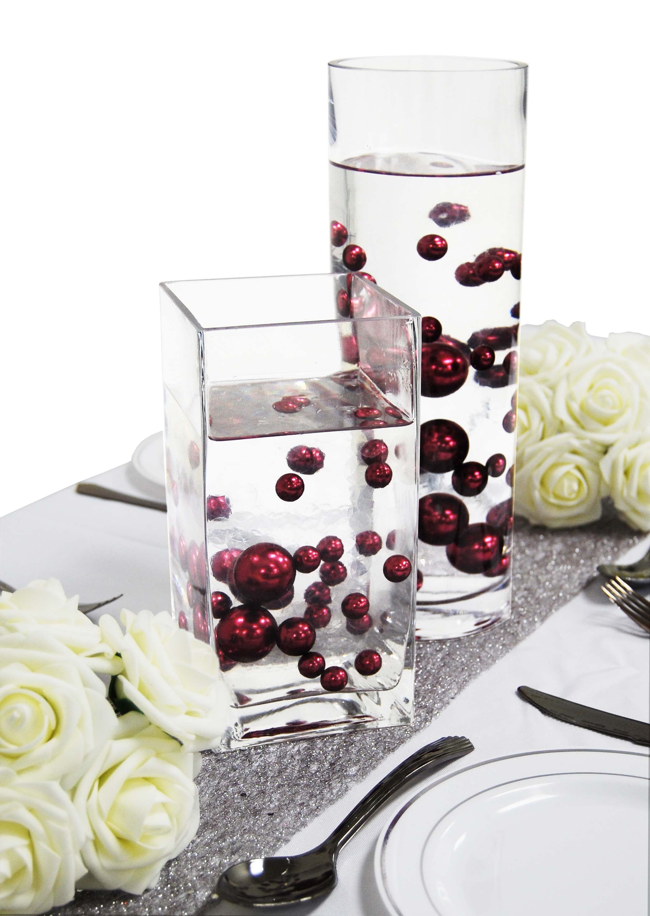 Craft And Party- Vase Filler No Hole Pearls -Assorted Sizes Vase ...