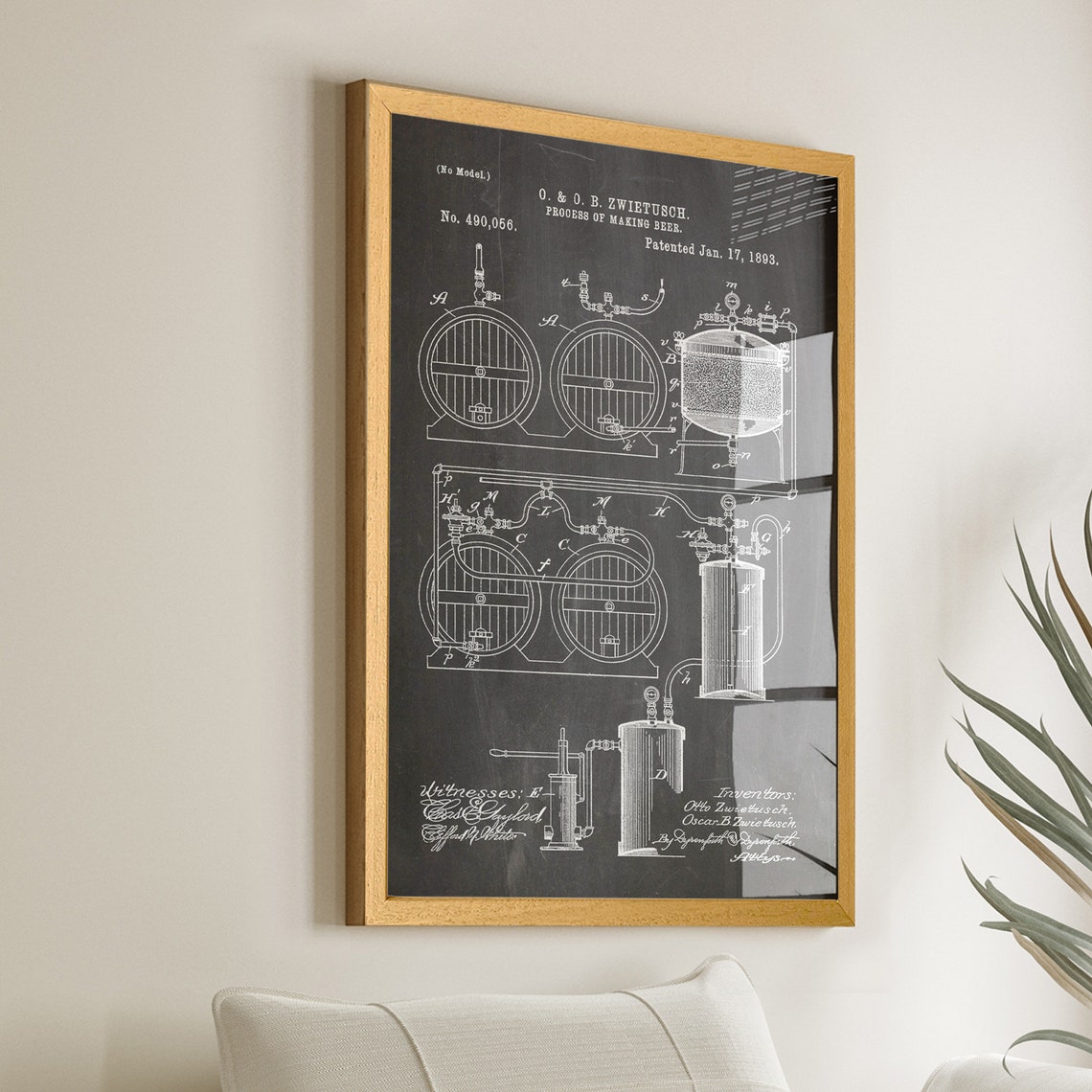Craft Your Bar'S Ambiance: Beer Making Process Patent Poster - Ideal ...