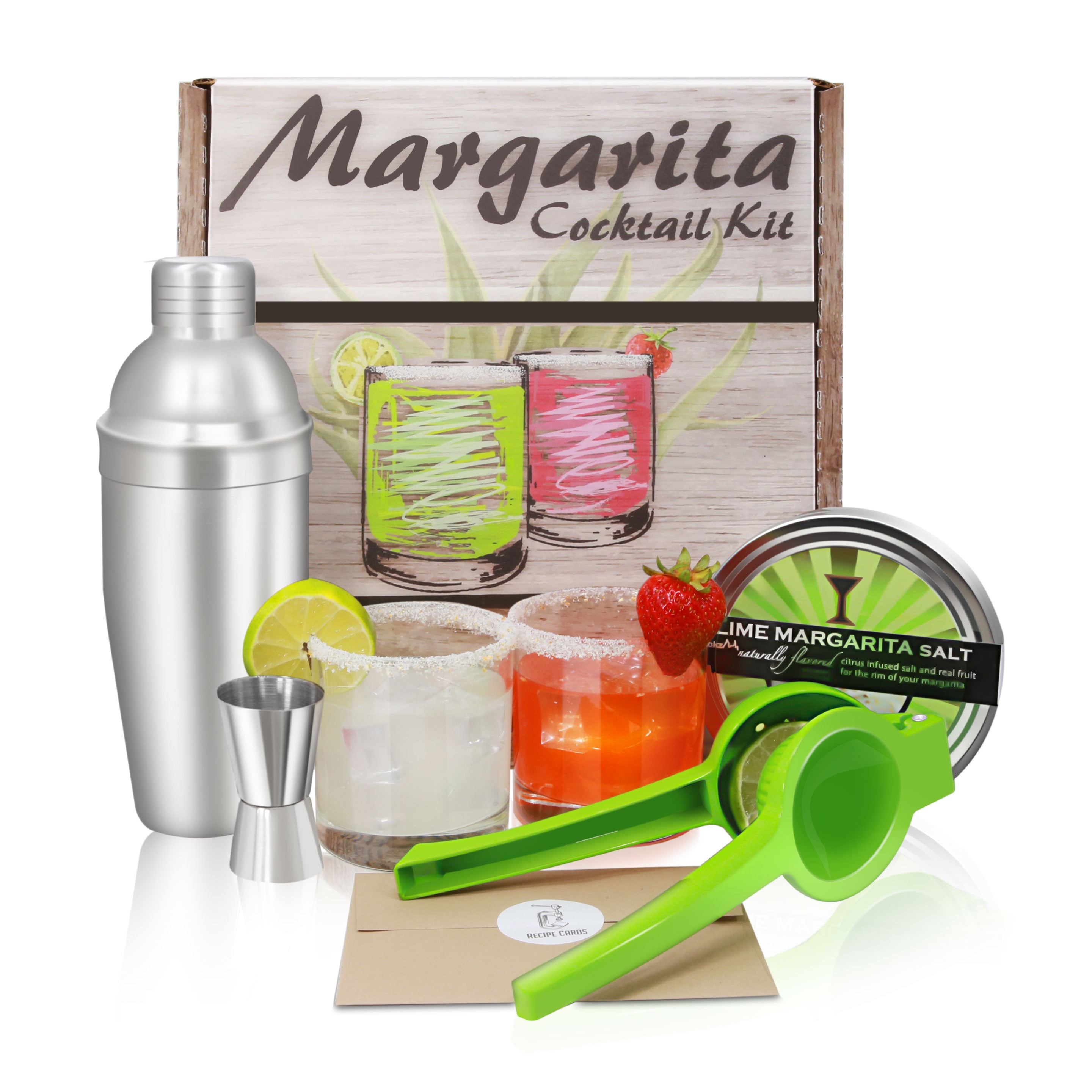 Craft Connections Co Margarita Cocktail Kit - Bar Set & Recipes to ...