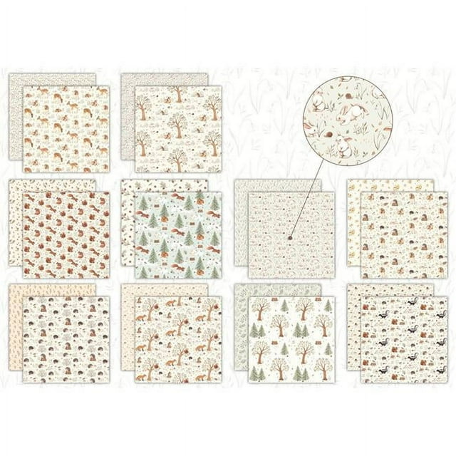 Craft Consortium Double-Sided Paper Pad 12"X12" 40/Pkg-Little Fawn ...