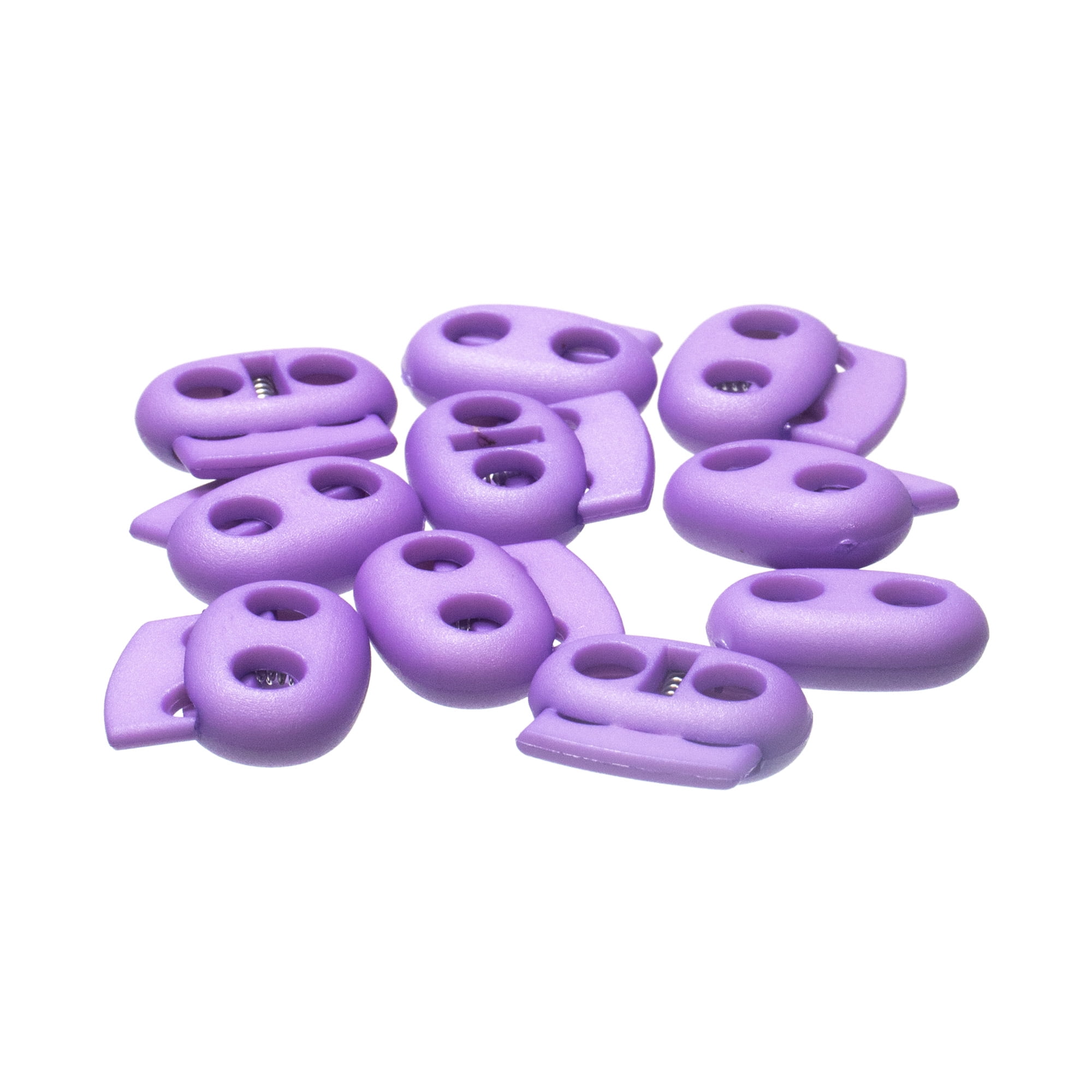 Craft County 10 Piece Plastic 5mm Dual Hole Cord Locks - Many Colors ...