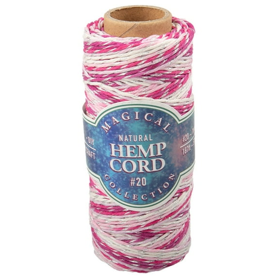 Craft County 100% Hemp Cord Spools – 205 ft (62.5m) Crafting Cord with ...