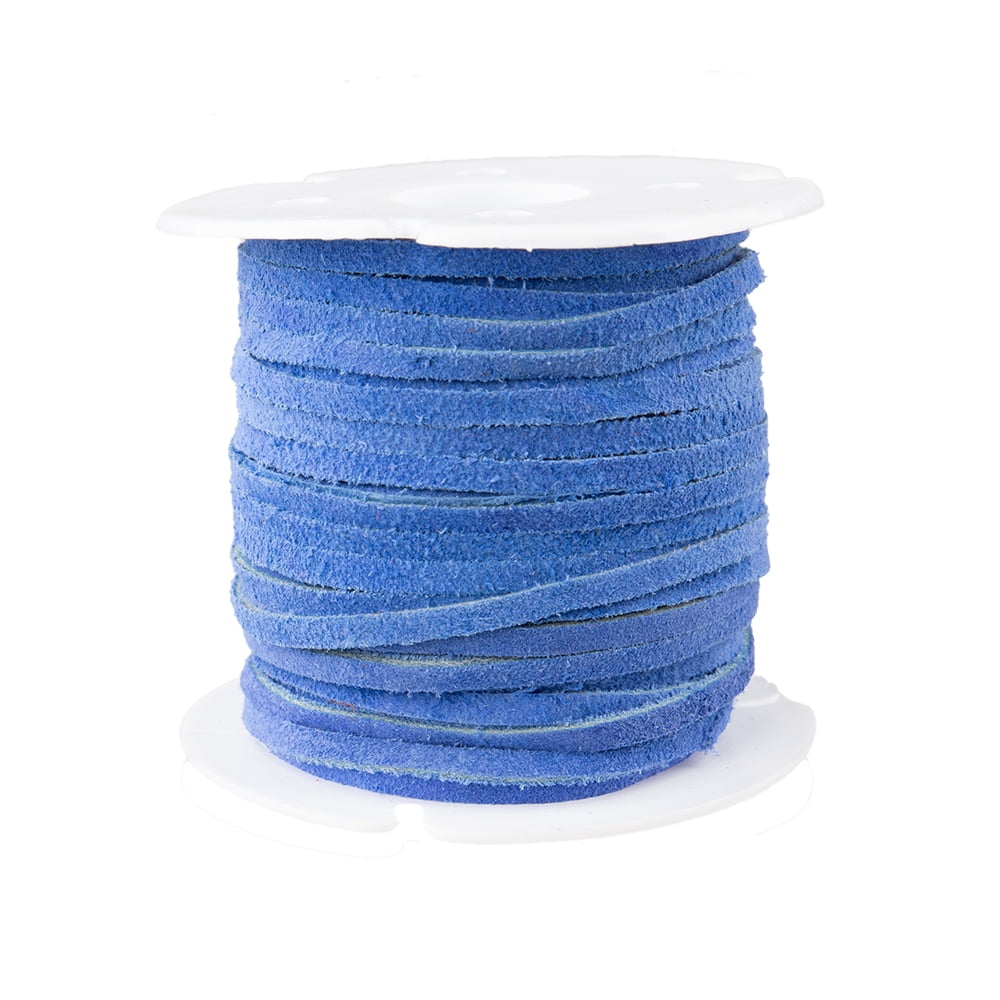 Craft County 3mm Suede Leather Cord for Necklaces, Bracelets, and DIY ...