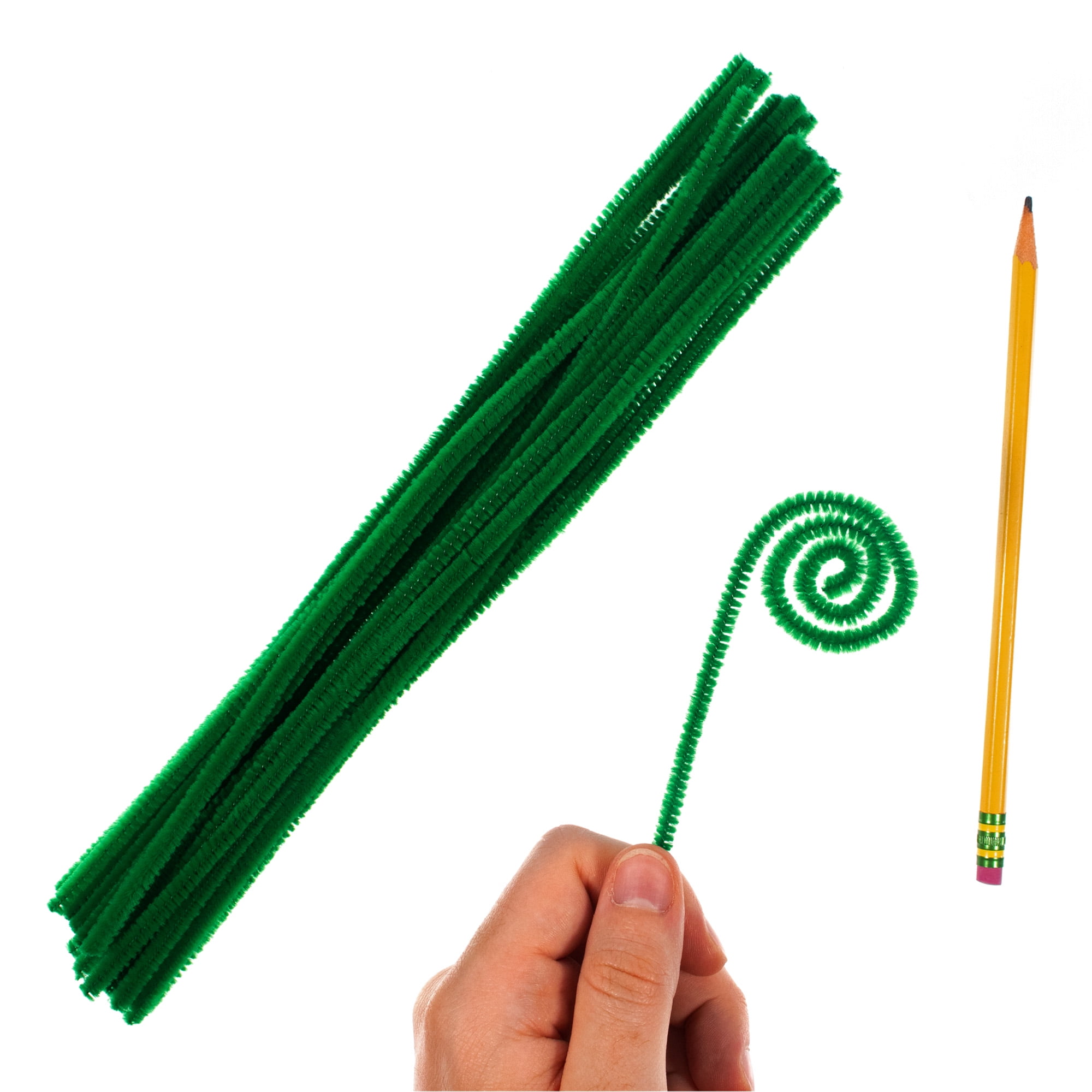 Craft County - Back 2 School - 100 Piece EMERALD Pipe Cleaner DIY Décor ...