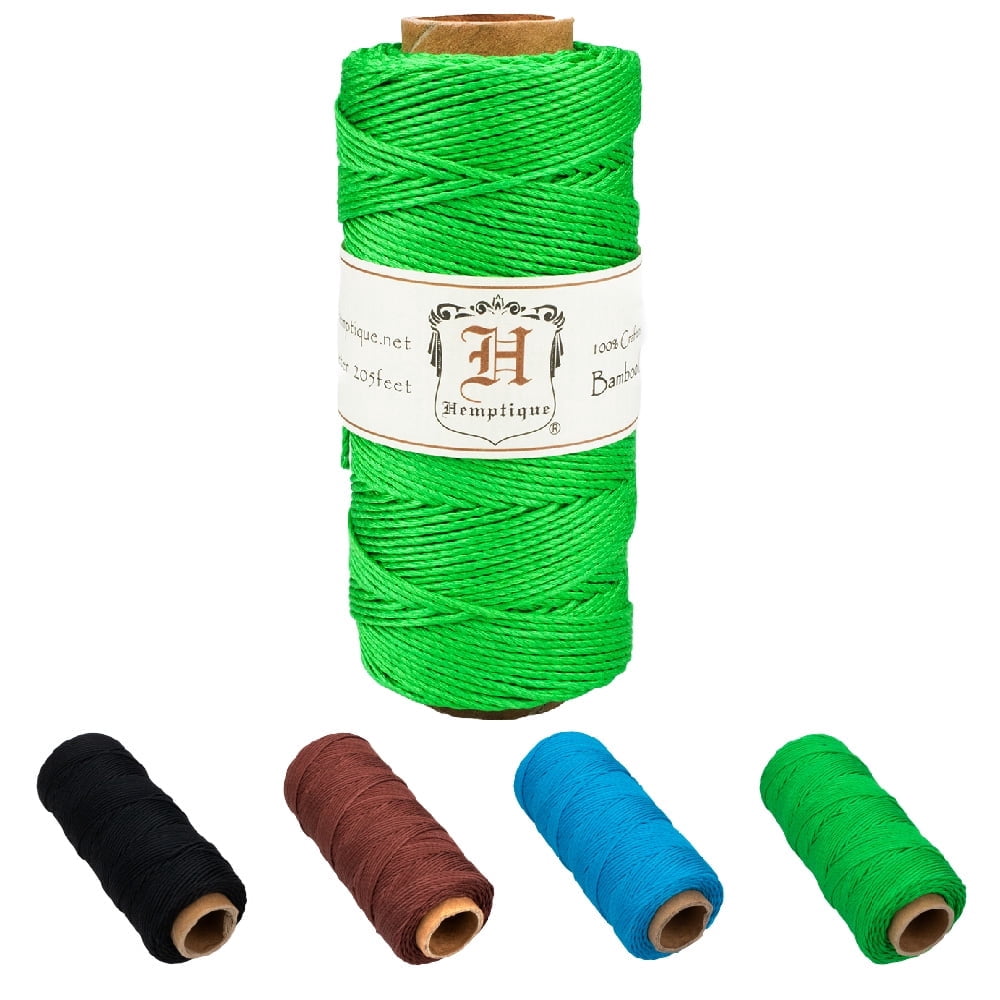 Craft County Bamboo Crafting Cord - Make Jewelry, Macrame, Personalized ...