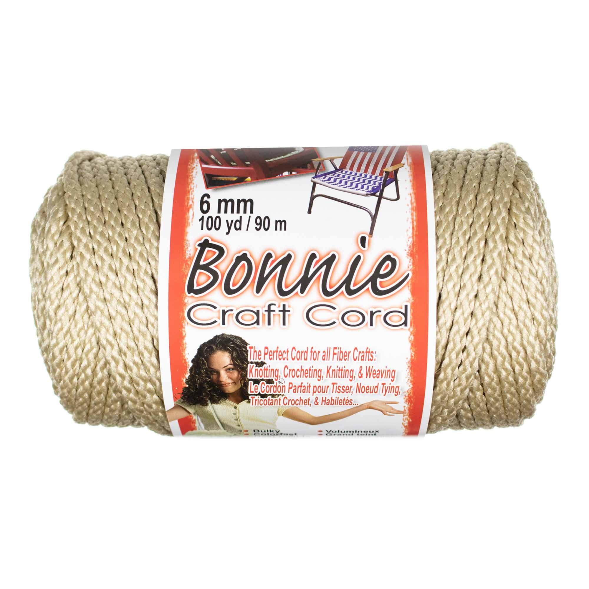 Craft County Bonnie Cord - 6mm Diameter - 100 Yards in Length ...