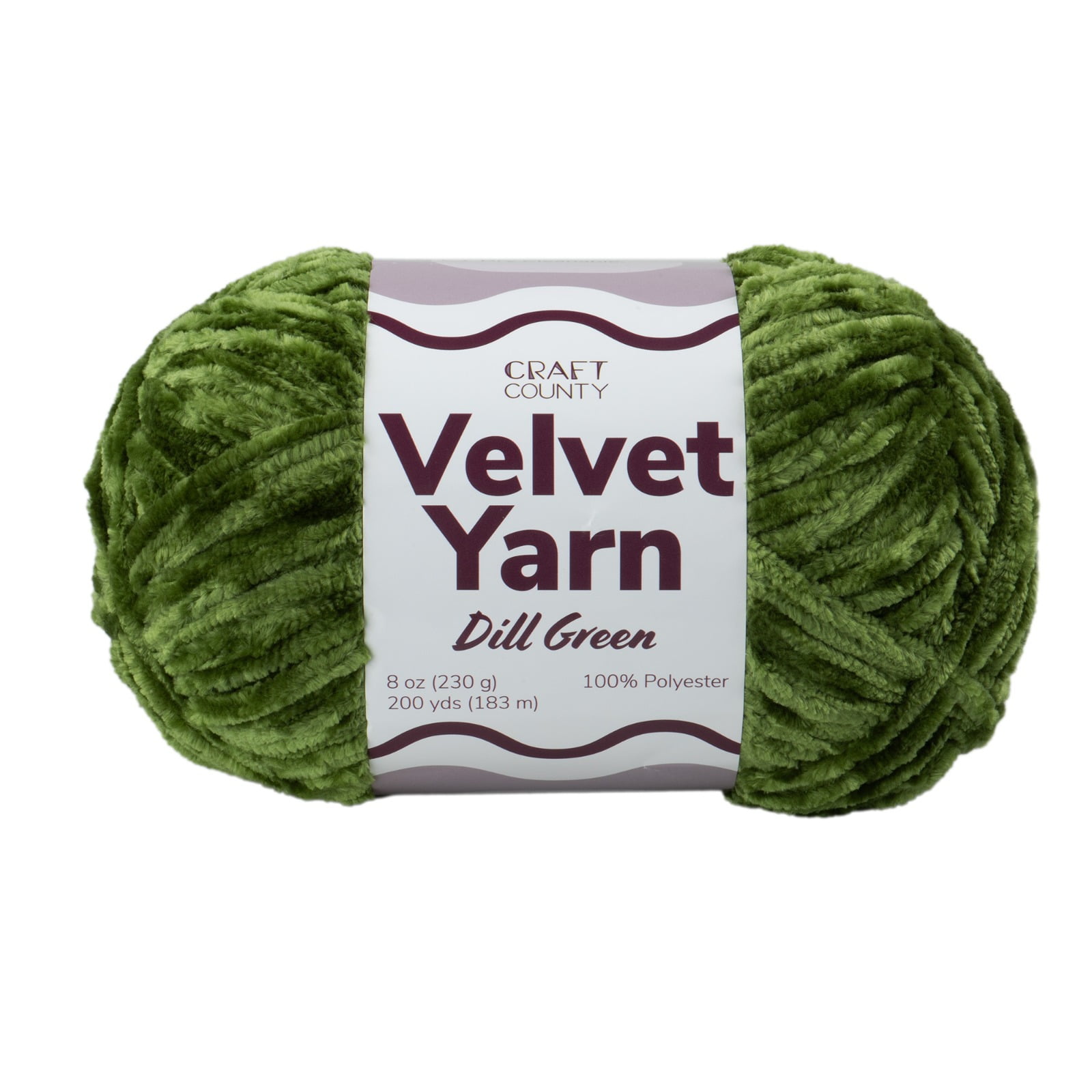 Craft County Bulky 5 Velvet Yarn – Super Soft Polyester Yarn for ...