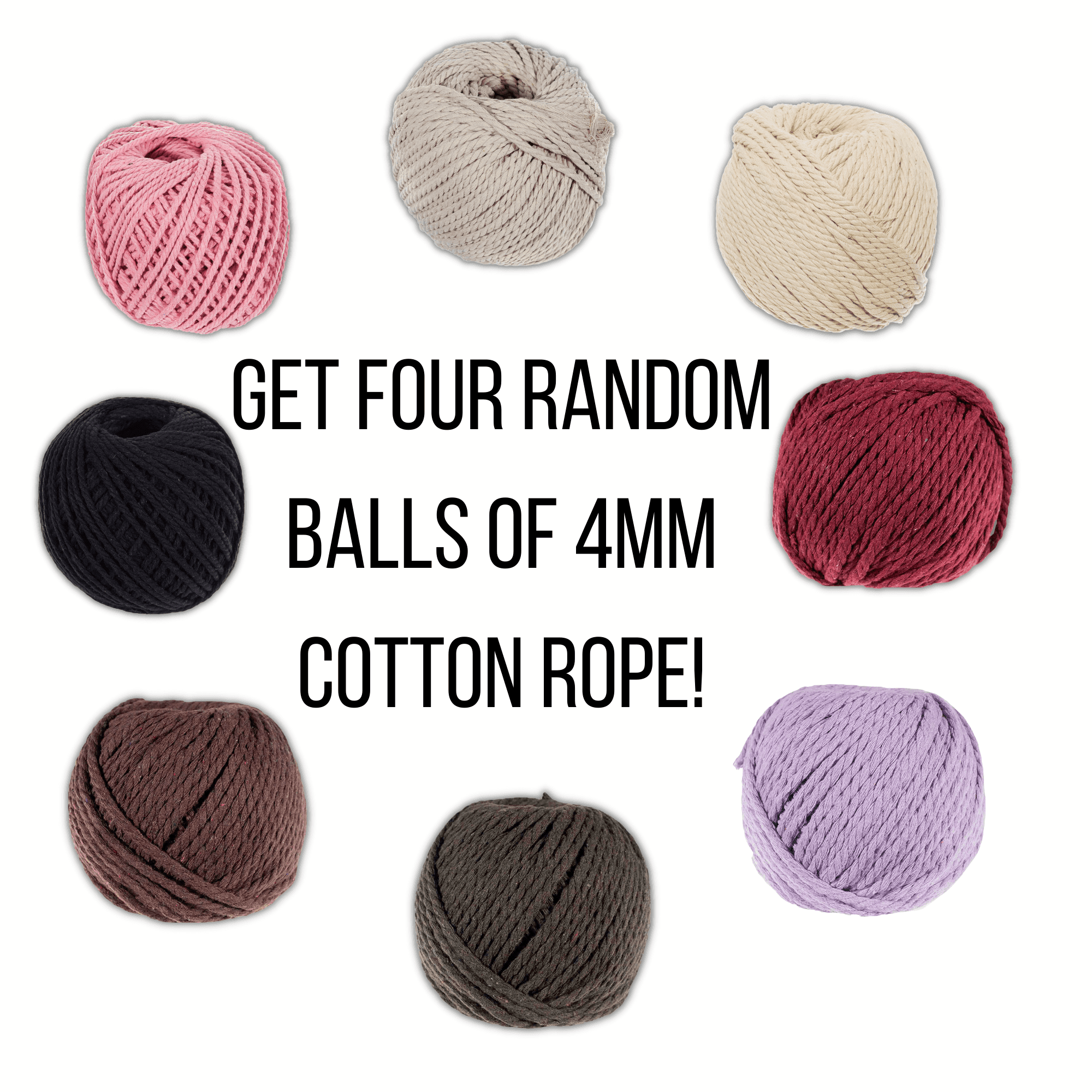 Craft County | Do-It-Yourself DIY Macramé Random Grab Box – 50m Soft ...