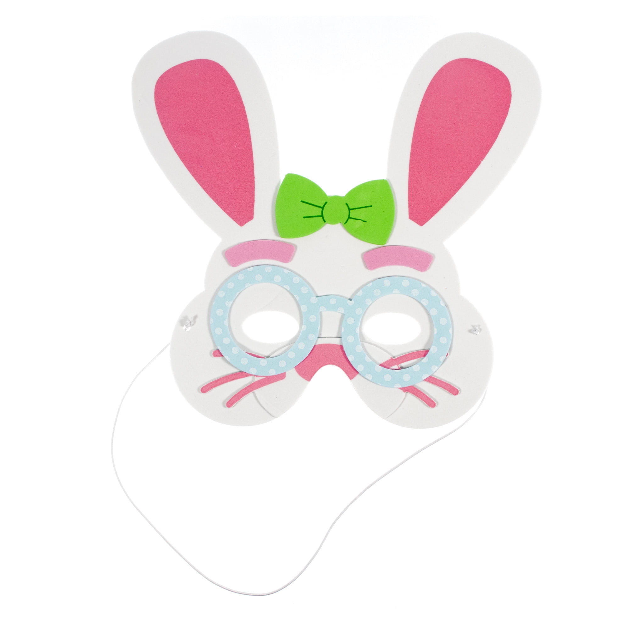 Craft County Foam Easter Bunny Mask Craft Kit 12 Pack for Kids ...