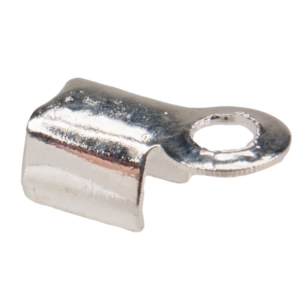 Craft County Fold-Over Metal Crimp Cord Ends with Prong - 144-Pack QTY ...