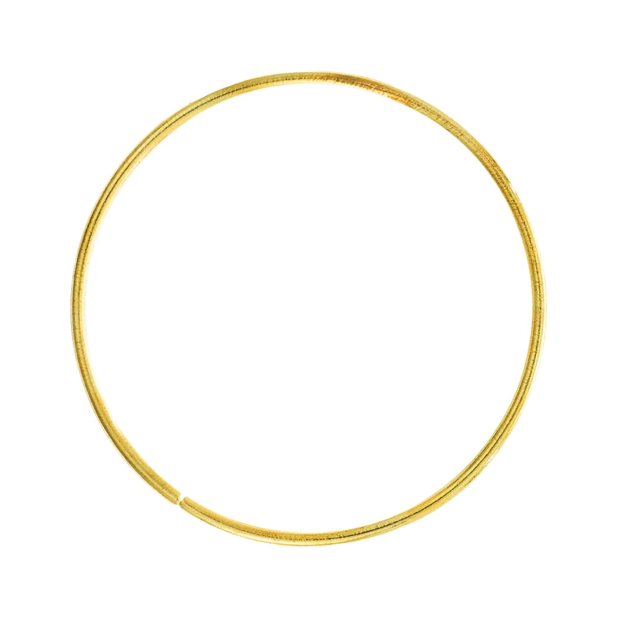 Craft County Golden Metal Wire Hoop Rings - Multiple Diameters ...